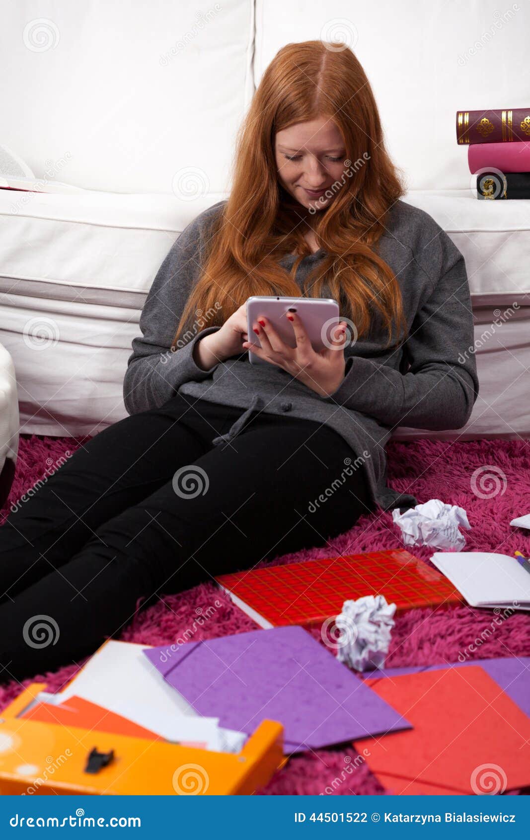 Break during Learning for Exam Stock Photo - Image of notes, room: 44501522