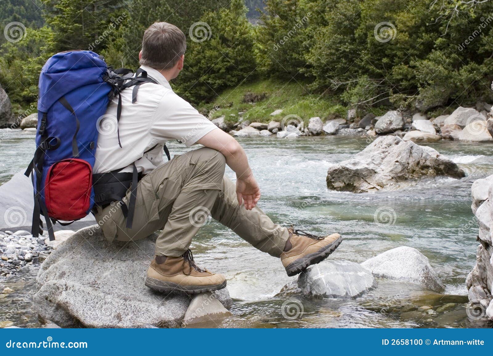 Break in the mountains stock photo. Image of natur, hike - 2658100
