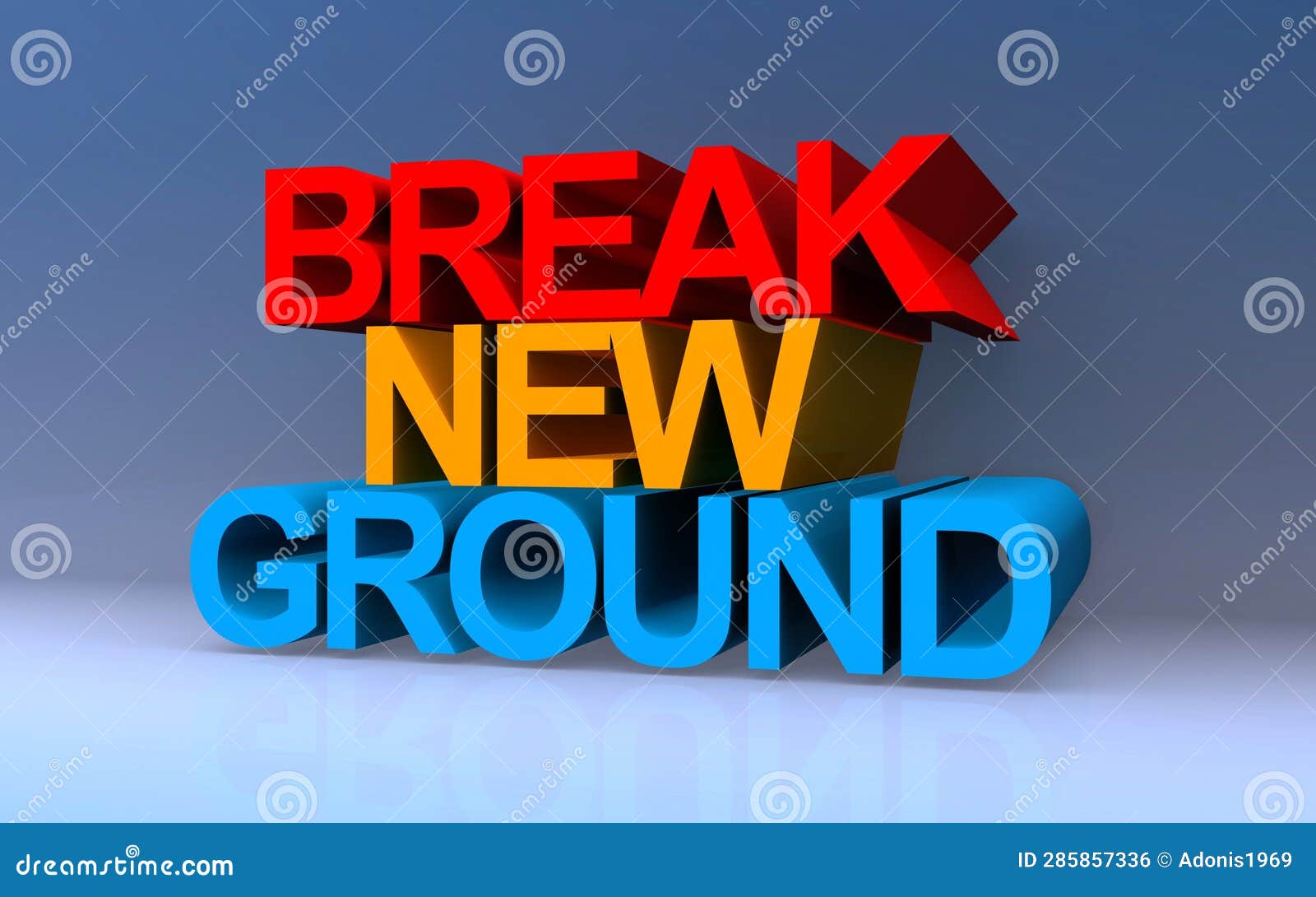 Break new ground on blue stock illustration. Illustration of ...