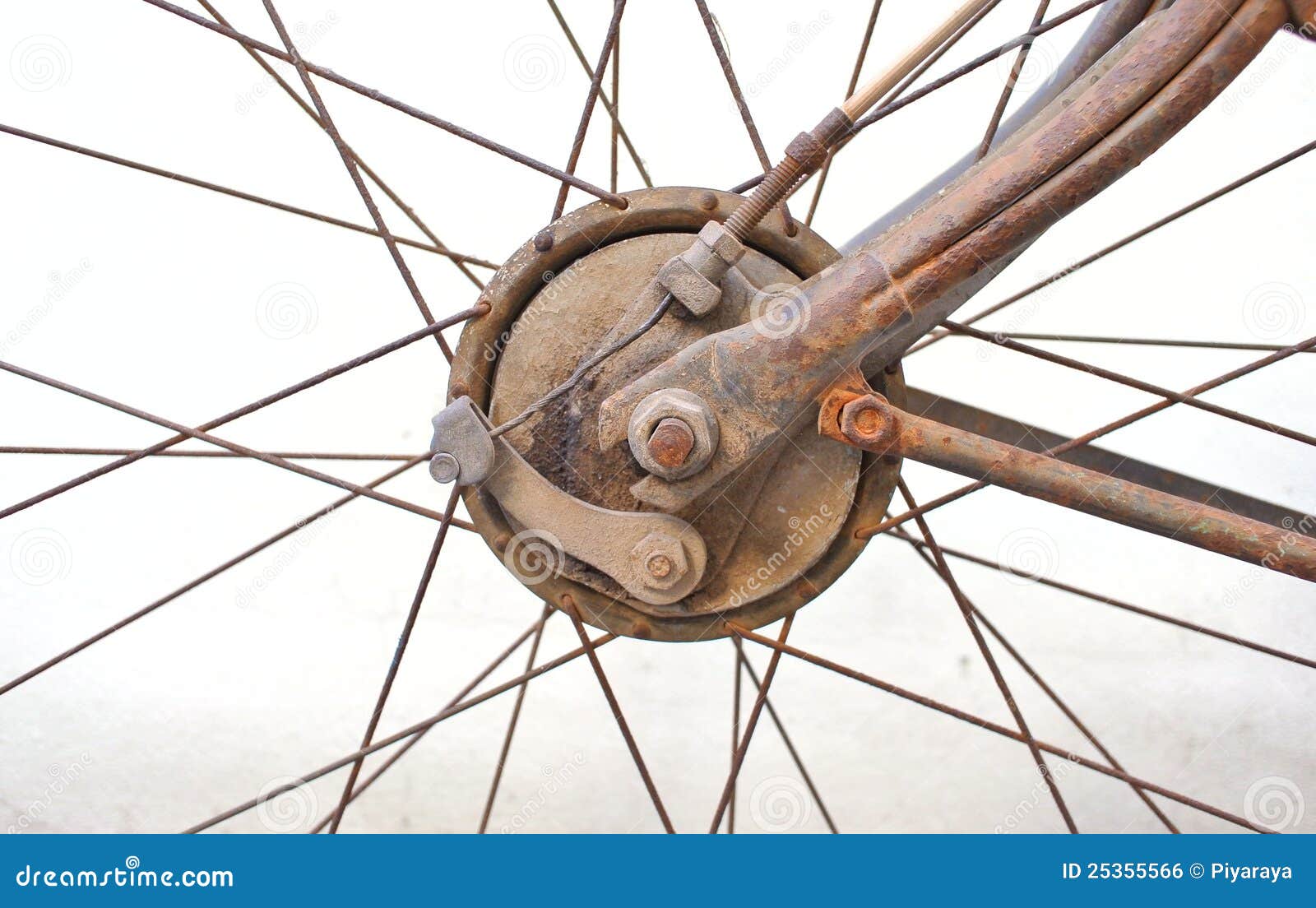 Break the old bike stock photo. Image of road, antique - 25355566