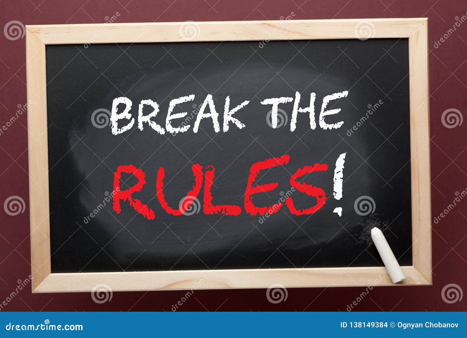 Break the Rules Concept stock photo. Image of concept - 138149384