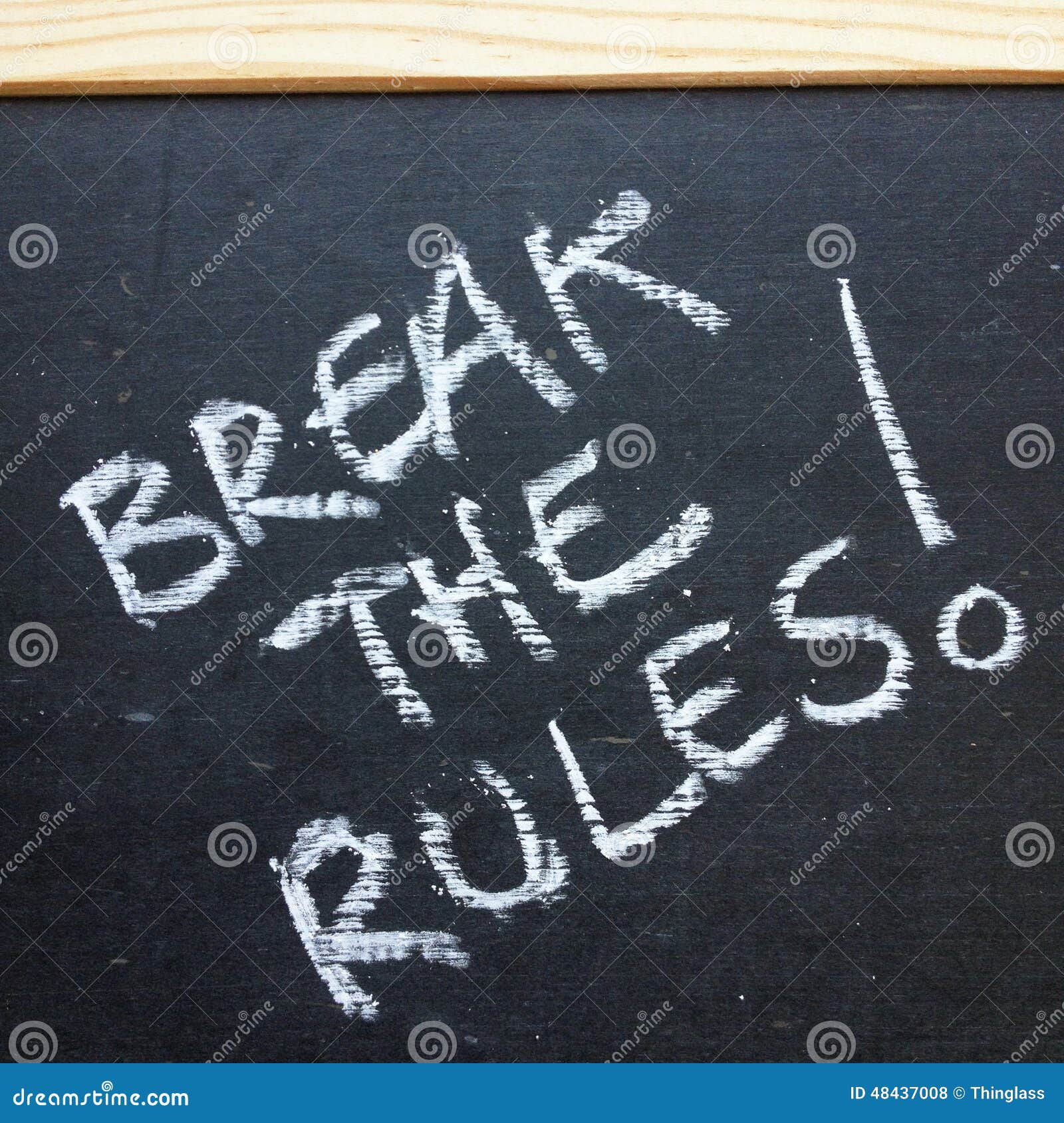 Break the Rules! stock photo. Image of challenge, handwriting - 48437008