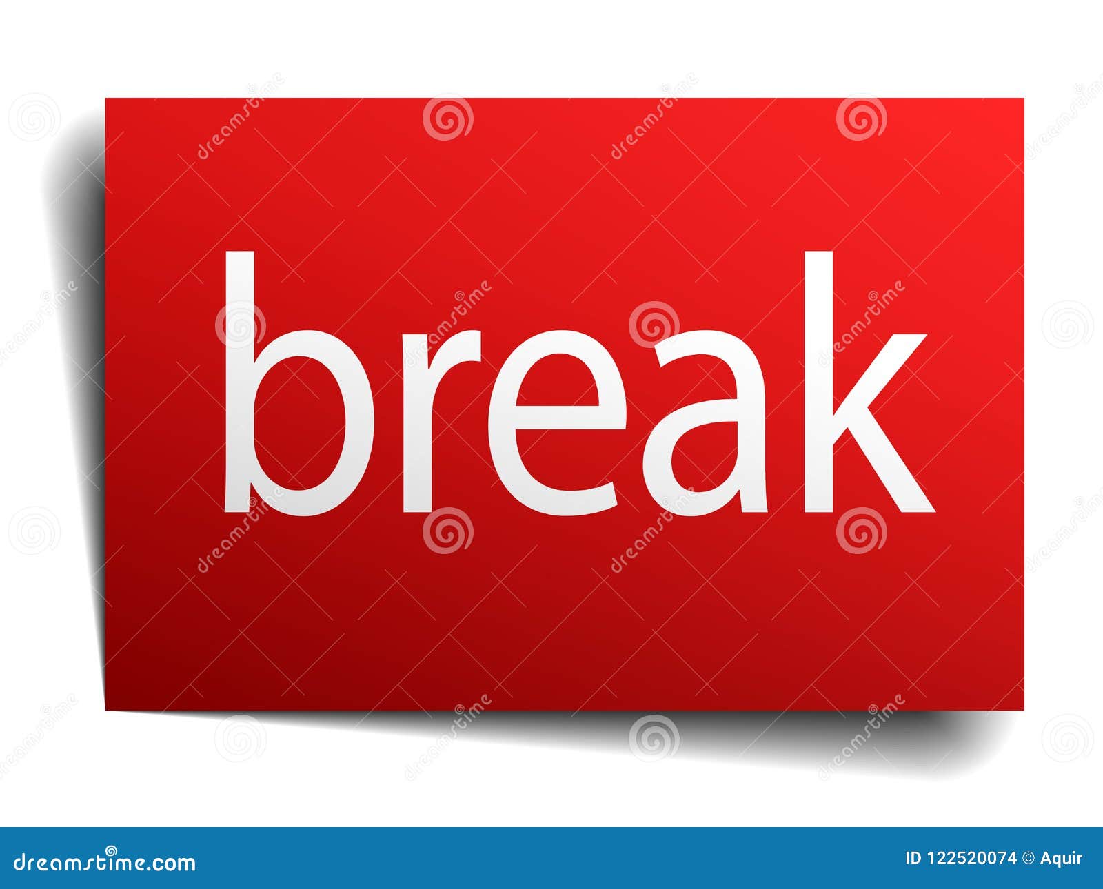 Break sign stock vector. Illustration of badge, button - 122520074