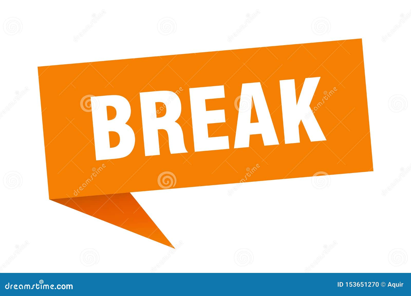 Break speech bubble. stock vector. Illustration of isolated - 153651270