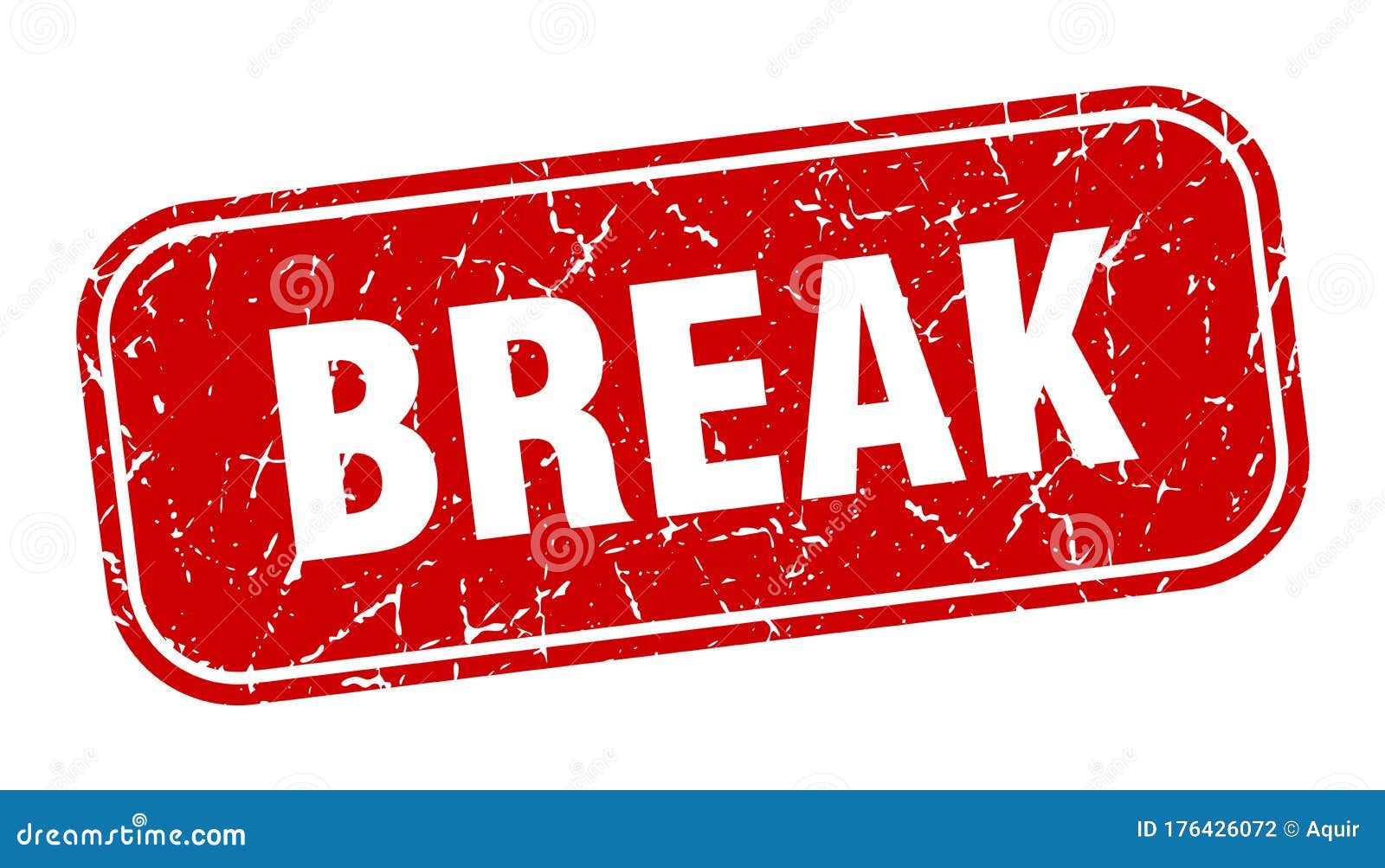 Break Stamp. Break Square Grungy Isolated Sign Stock Vector ...