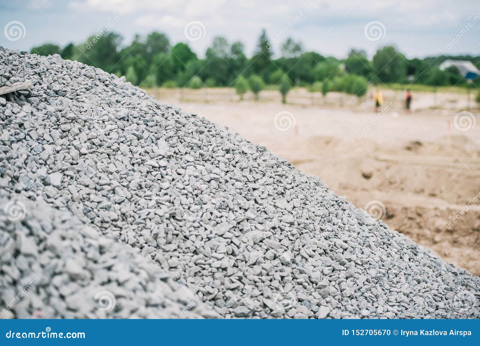 Break Stones on Construction Site. Breakstone Background Stock Photo ...