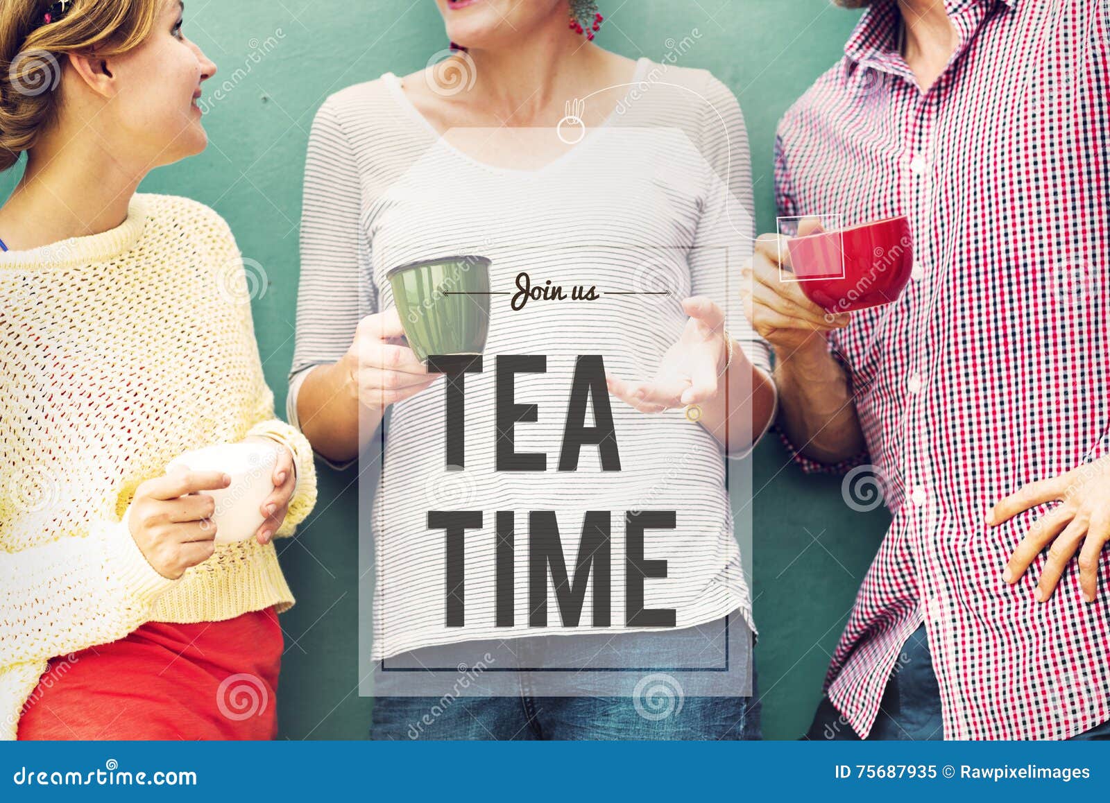 Time To Relax. Schoolgirls With Mugs Having Tea Break. Relax And ...