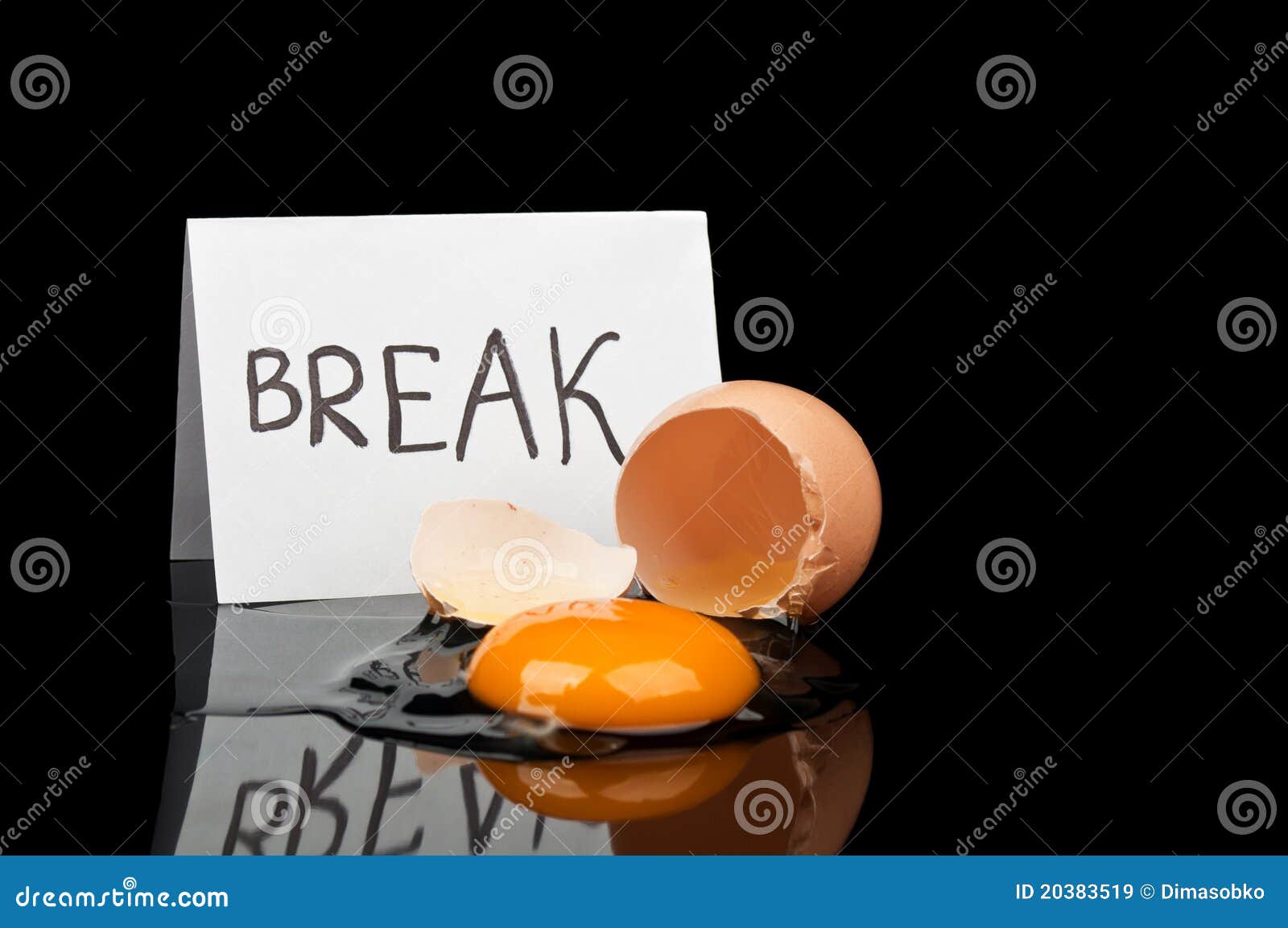 Break Time and broken egg stock image. Image of protein - 20383519