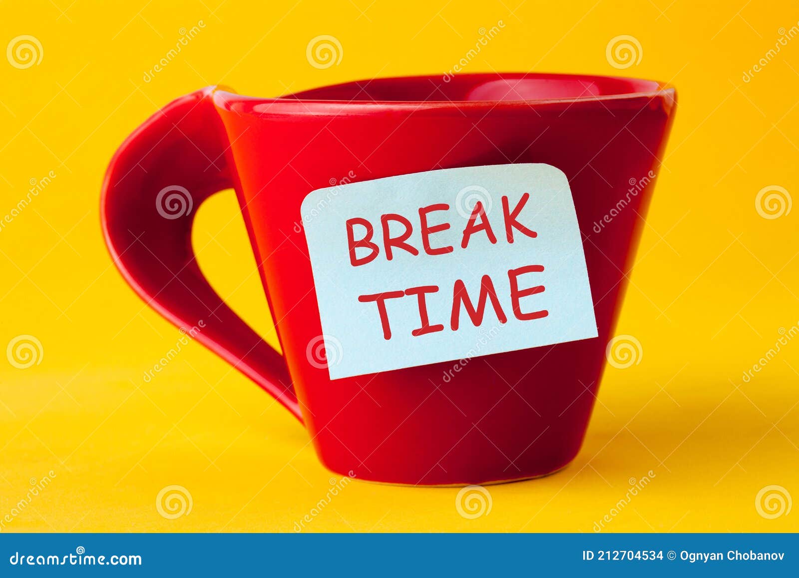 Break Time Coffee Cup Concept Stock Photo - Image of leisure, rest ...