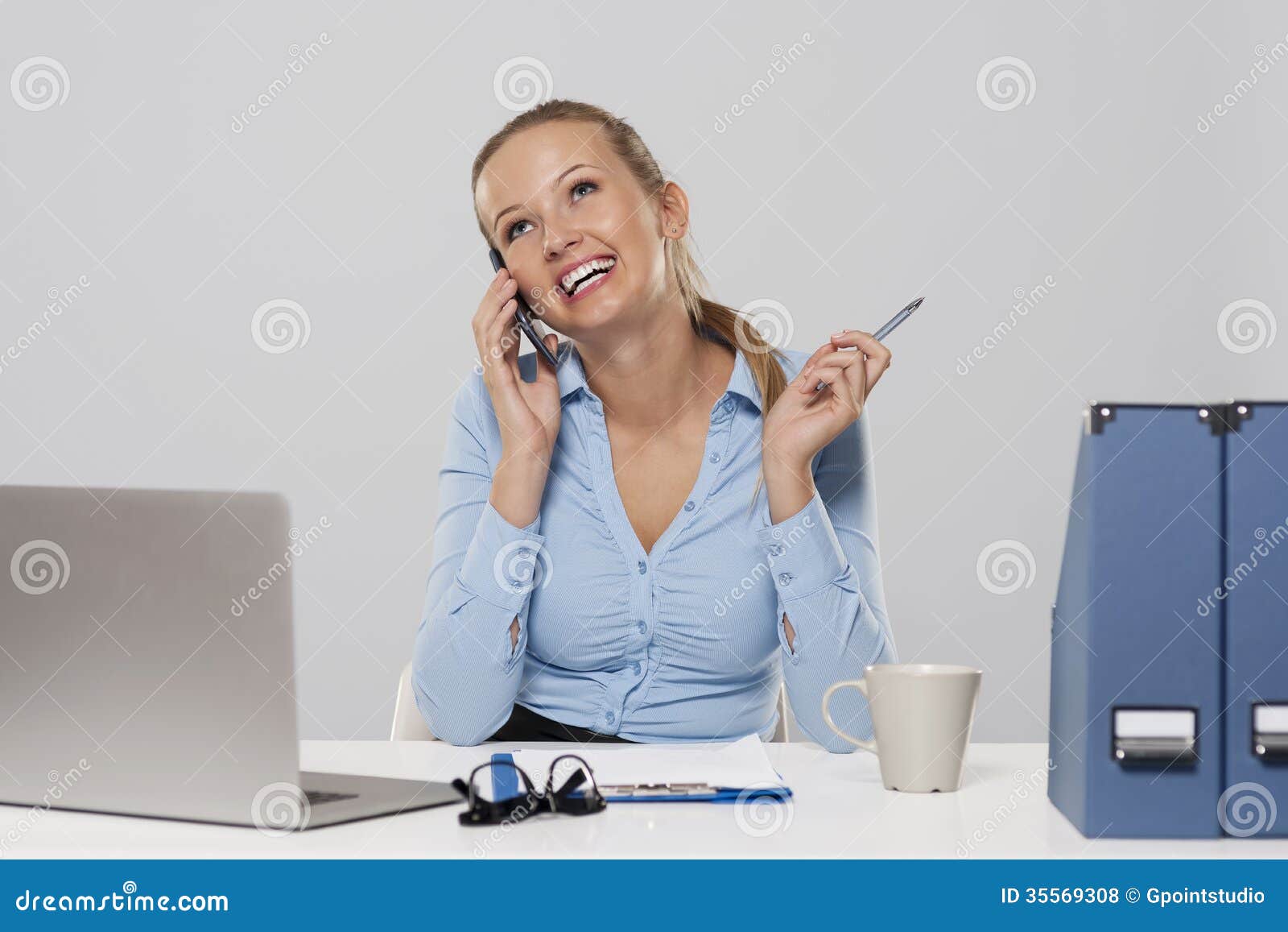 Break time stock photo. Image of looking, beautiful, phone - 35569308