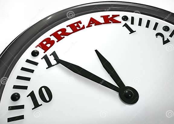 Break time hour stock illustration. Illustration of hours - 22156789