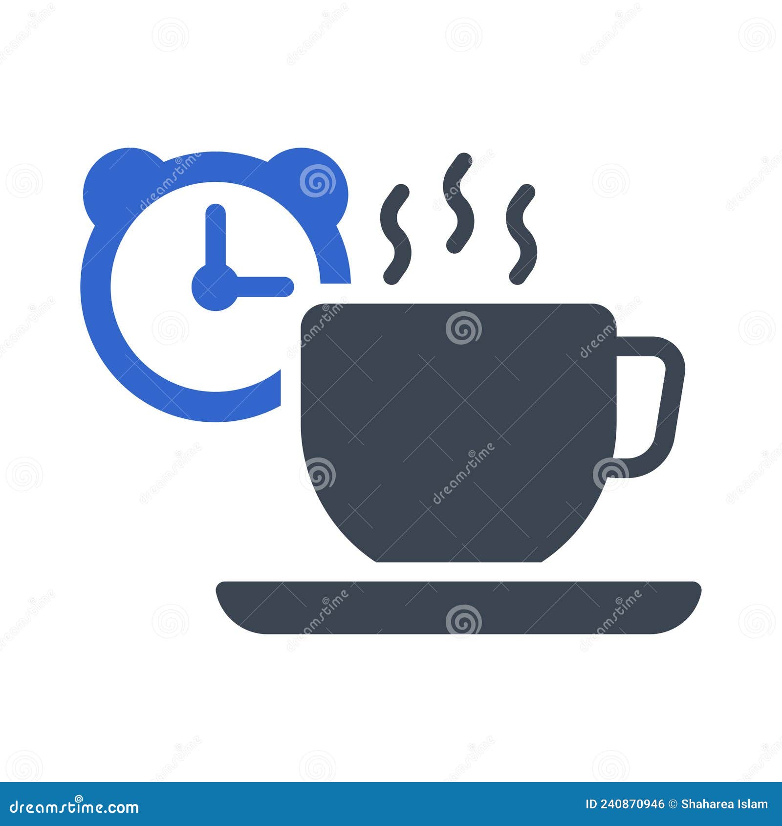 Break time icon stock vector. Illustration of vector - 240870946