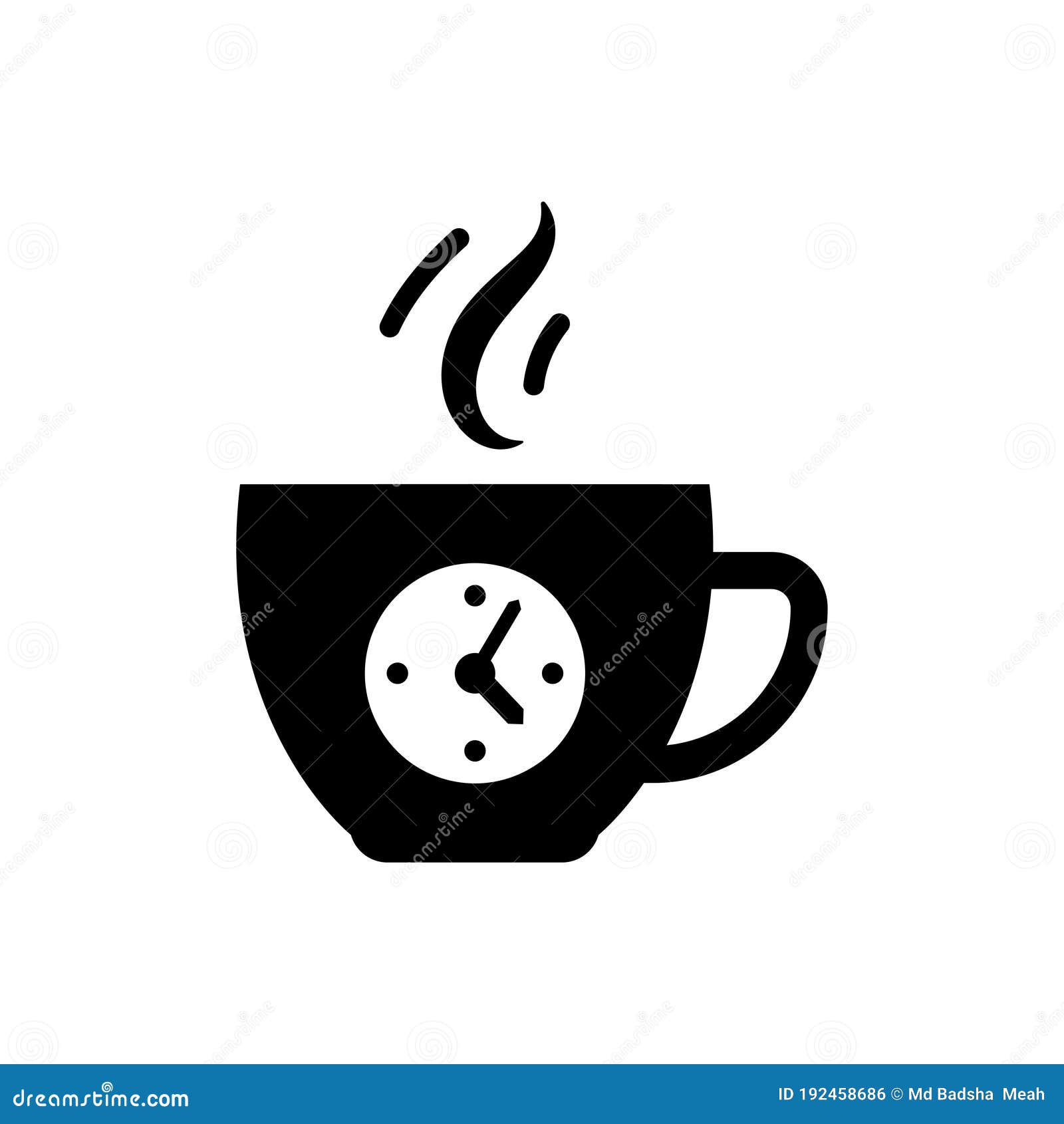 Break Time Icon stock vector. Illustration of sign, time - 192458686