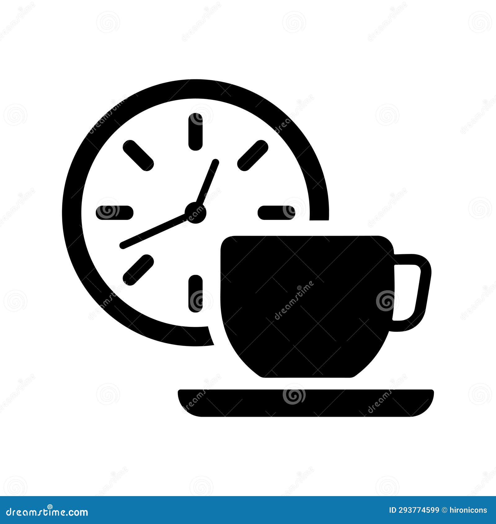 Break Time icon stock illustration. Illustration of watch - 293774599