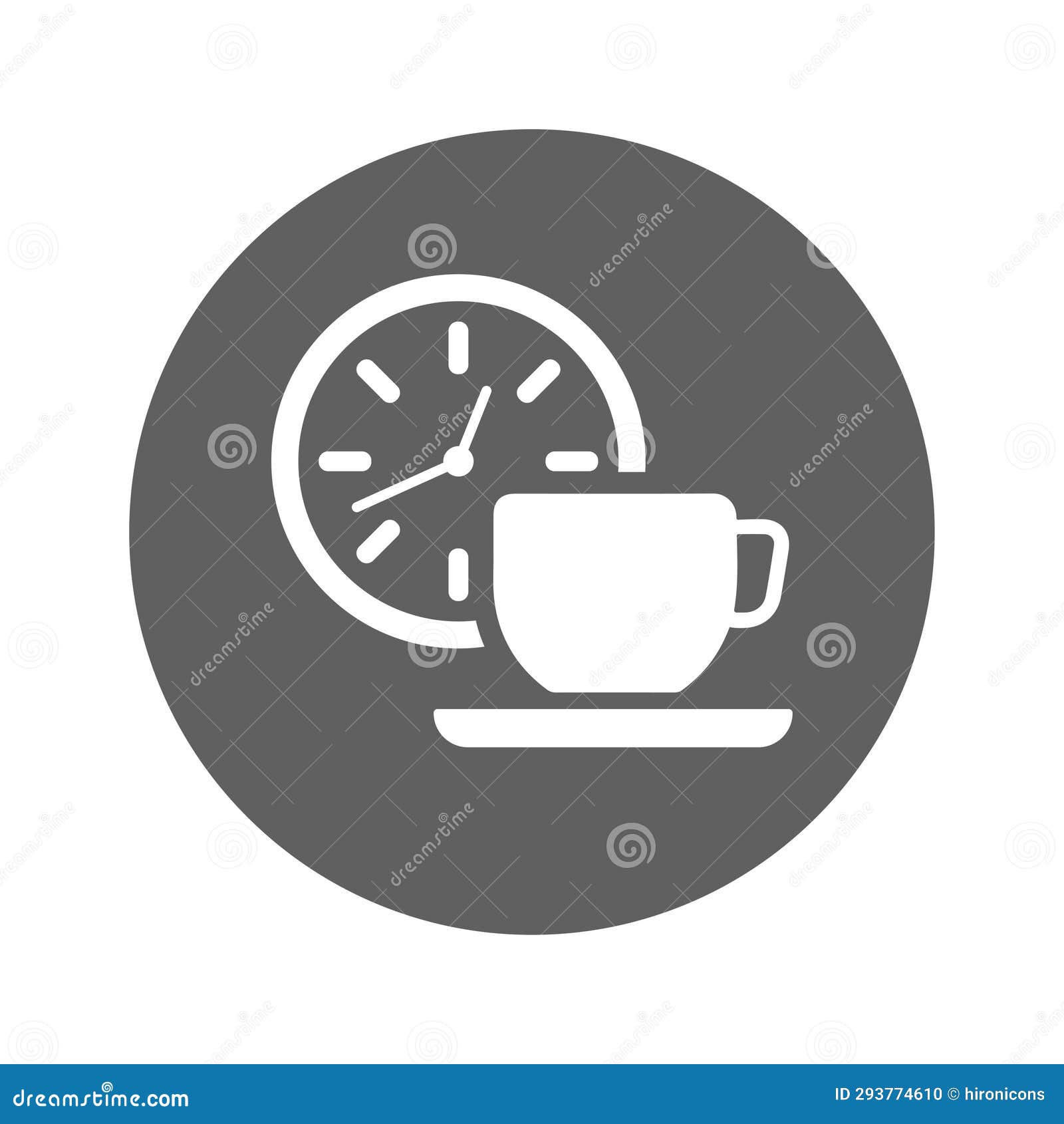 Break Time icon stock illustration. Illustration of company - 293774610