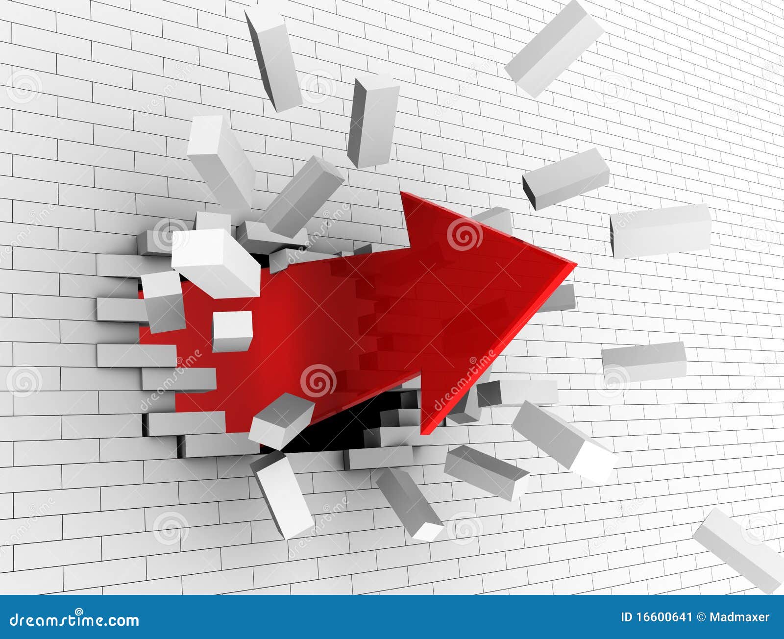 Break wall stock illustration. Illustration of fall, explosion - 16600641