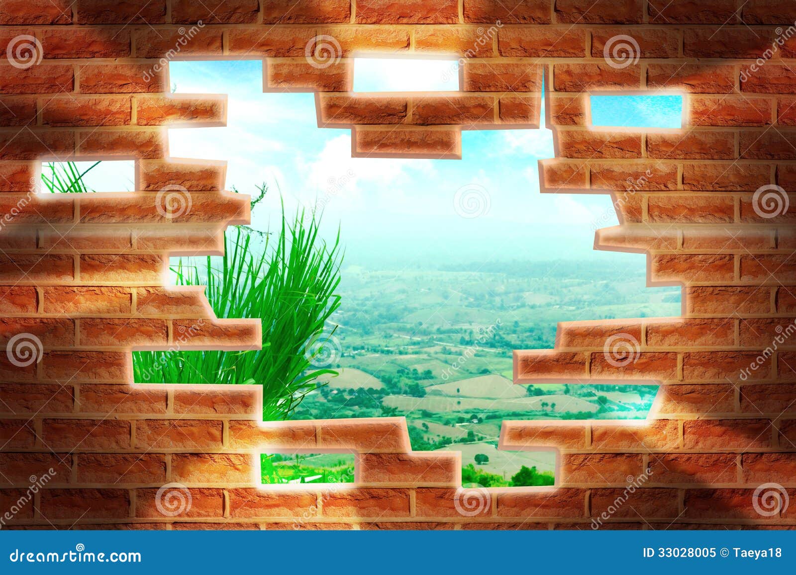 Break The Wall Royalty-Free Stock Photo | CartoonDealer.com #33028005
