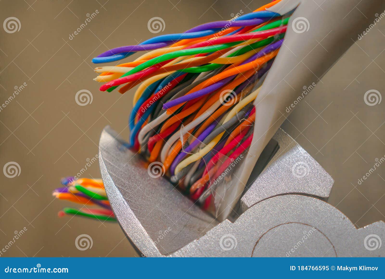 Breakage Of The Internet Cable In The Server Room Of The Data Center ...