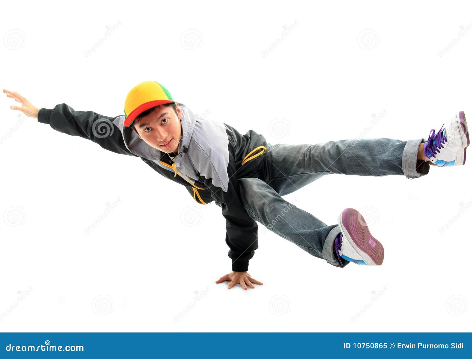 Breakdance image stock. Image du chapeau, isolement, jupe - 10750865