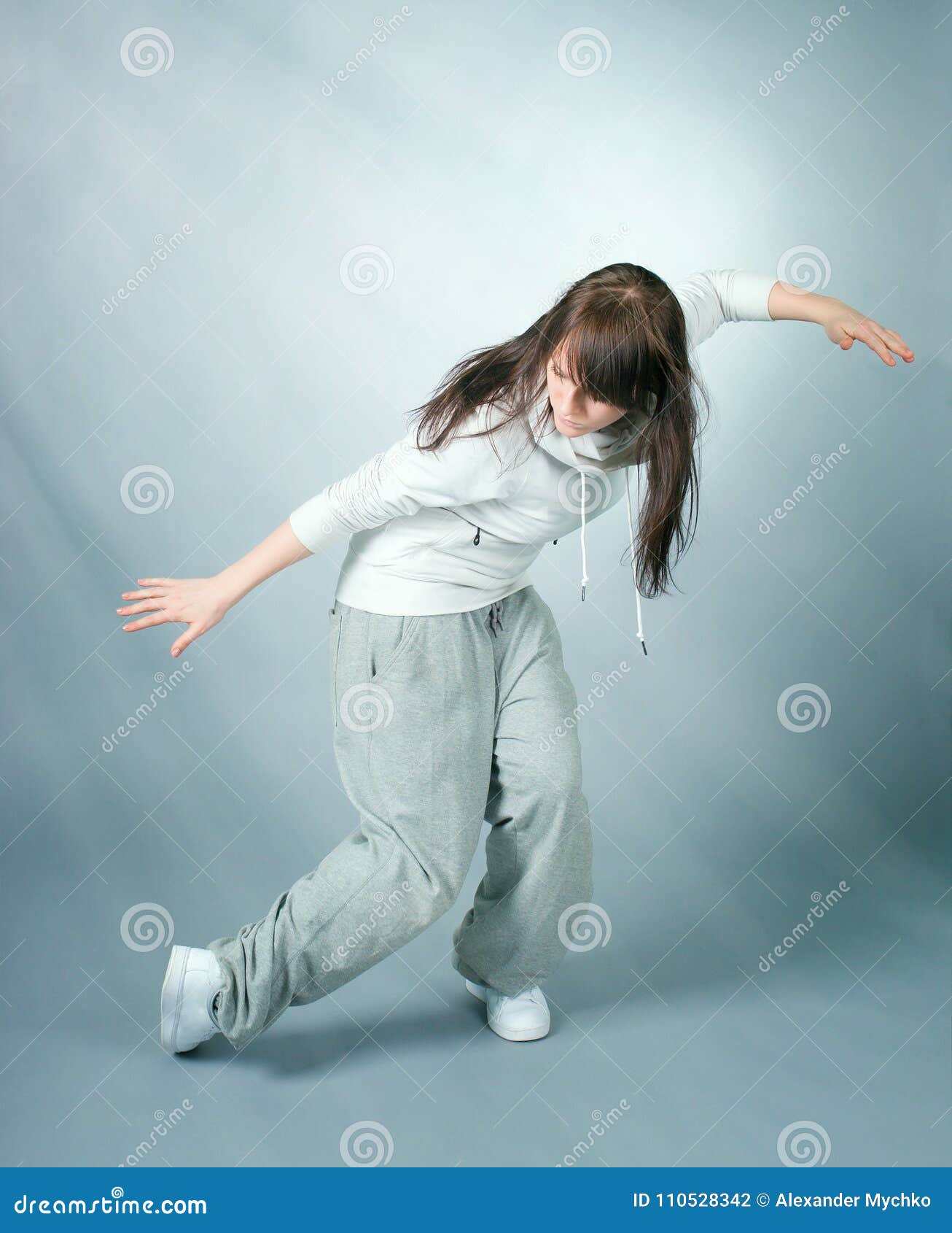 Breakdance dancer posing stock photo. Image of style - 110528342