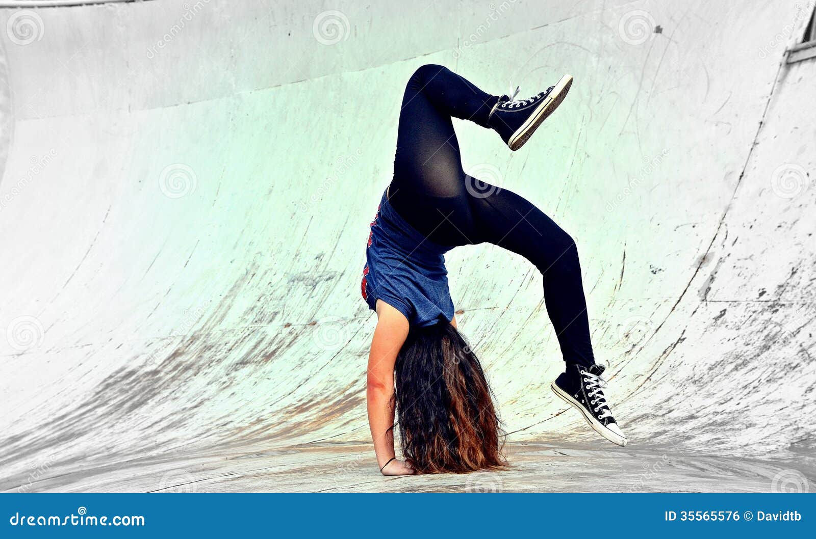Breakdance girl stock photo. Image of active, lifestyle - 35565576
