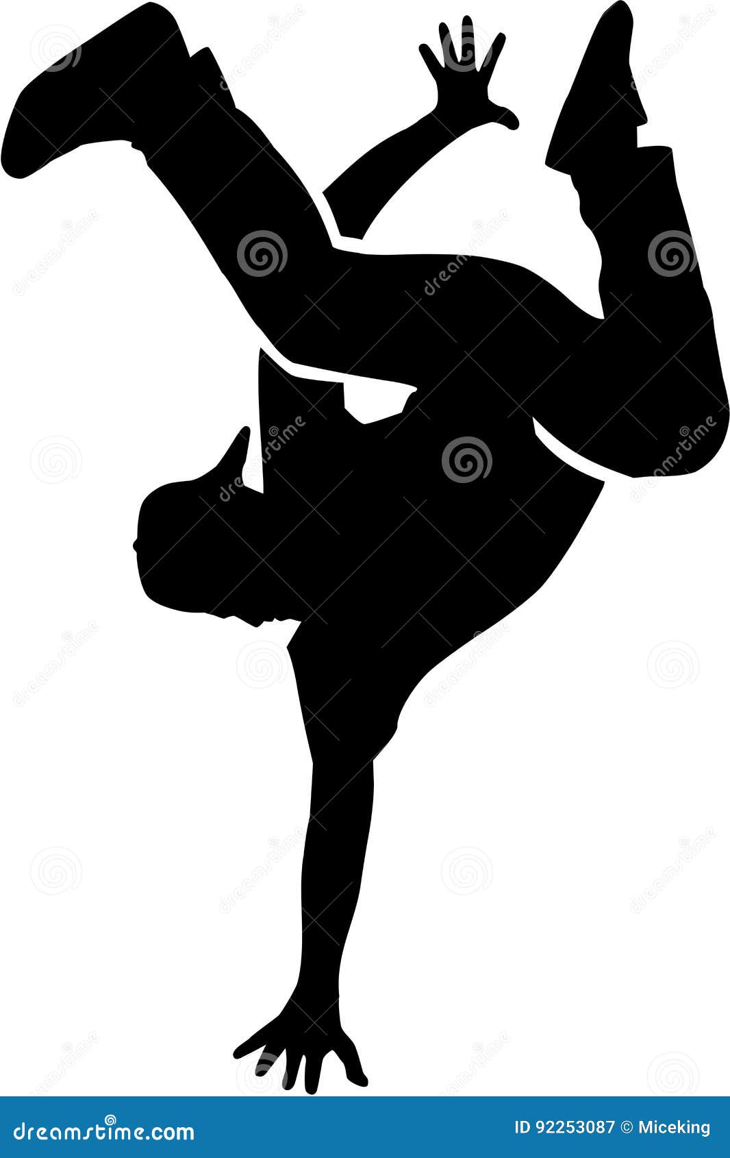 Breakdance man stock vector. Illustration of vector, breakdancing ...