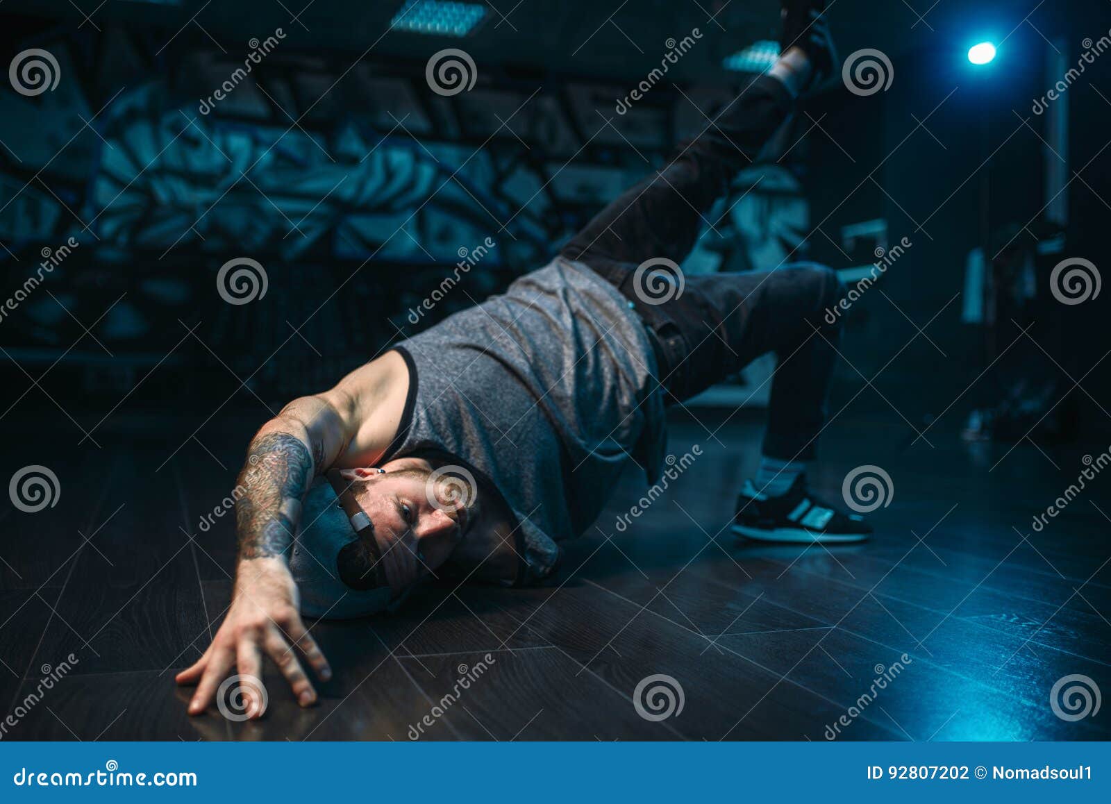 Breakdance Motions, Performer in Dance Studio Stock Photo - Image of ...