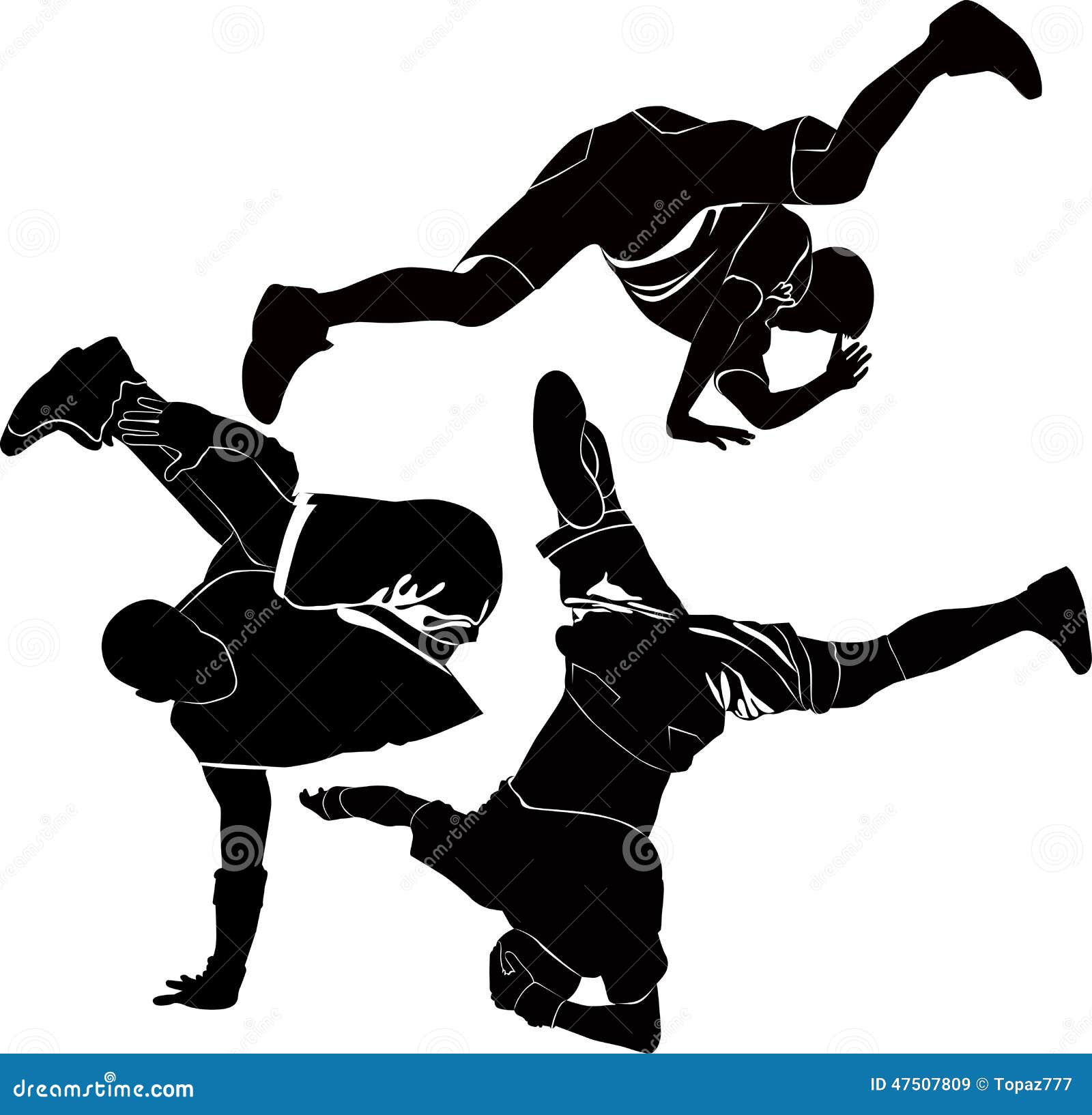 Breakdance Silhouette Break Dance Stock Vector - Illustration of street ...