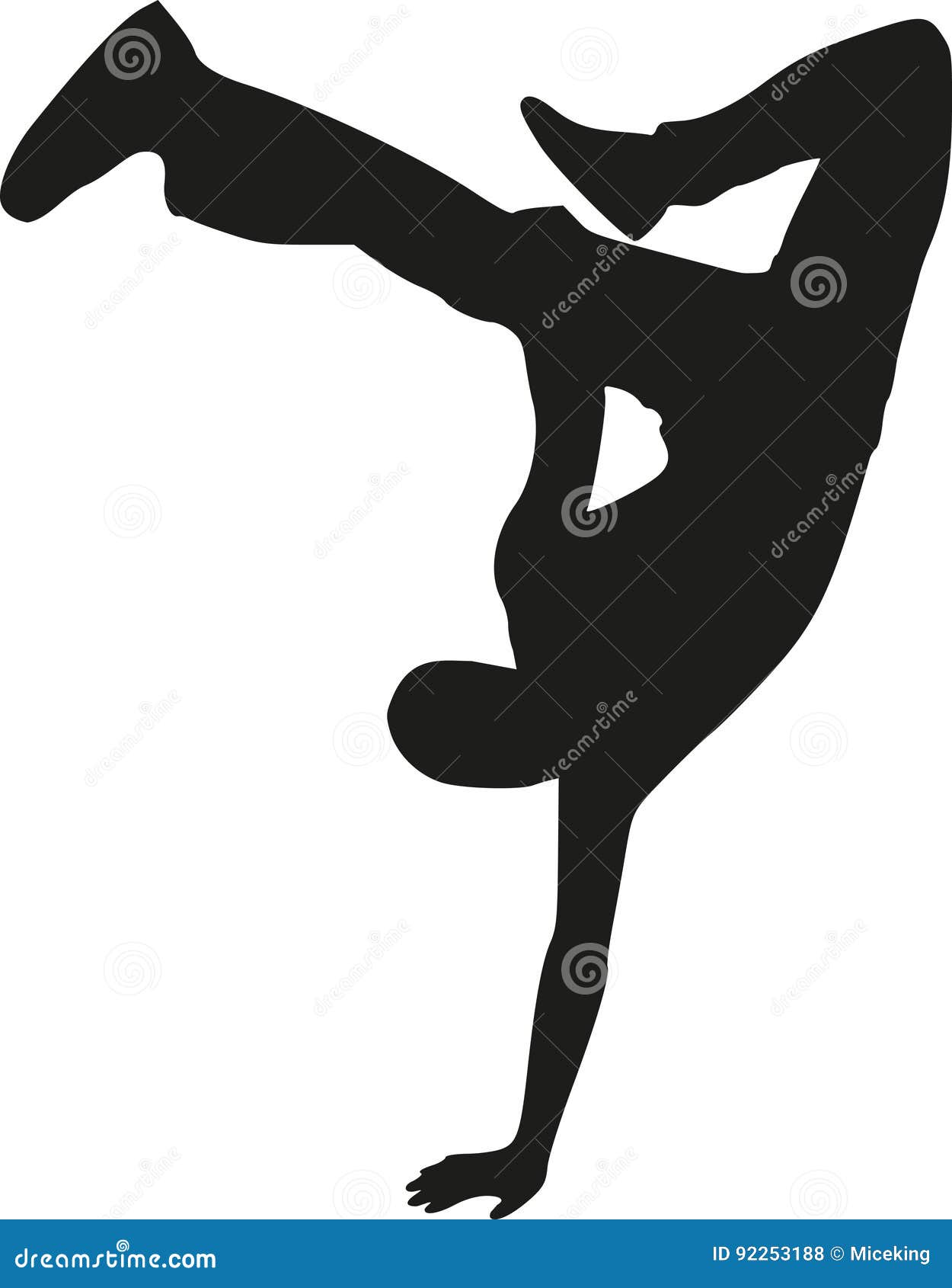 Breakdance silhouette stock vector. Illustration of people - 92253188