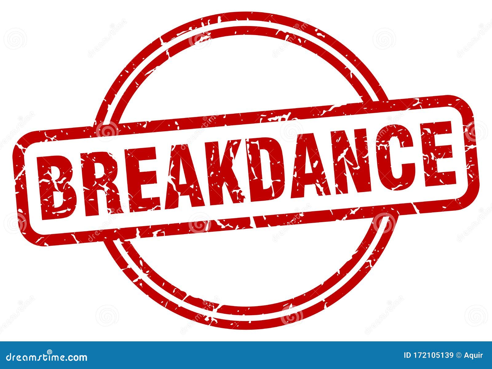 Breakdance Stamp. Breakdance Round Grunge Sign Stock Vector ...