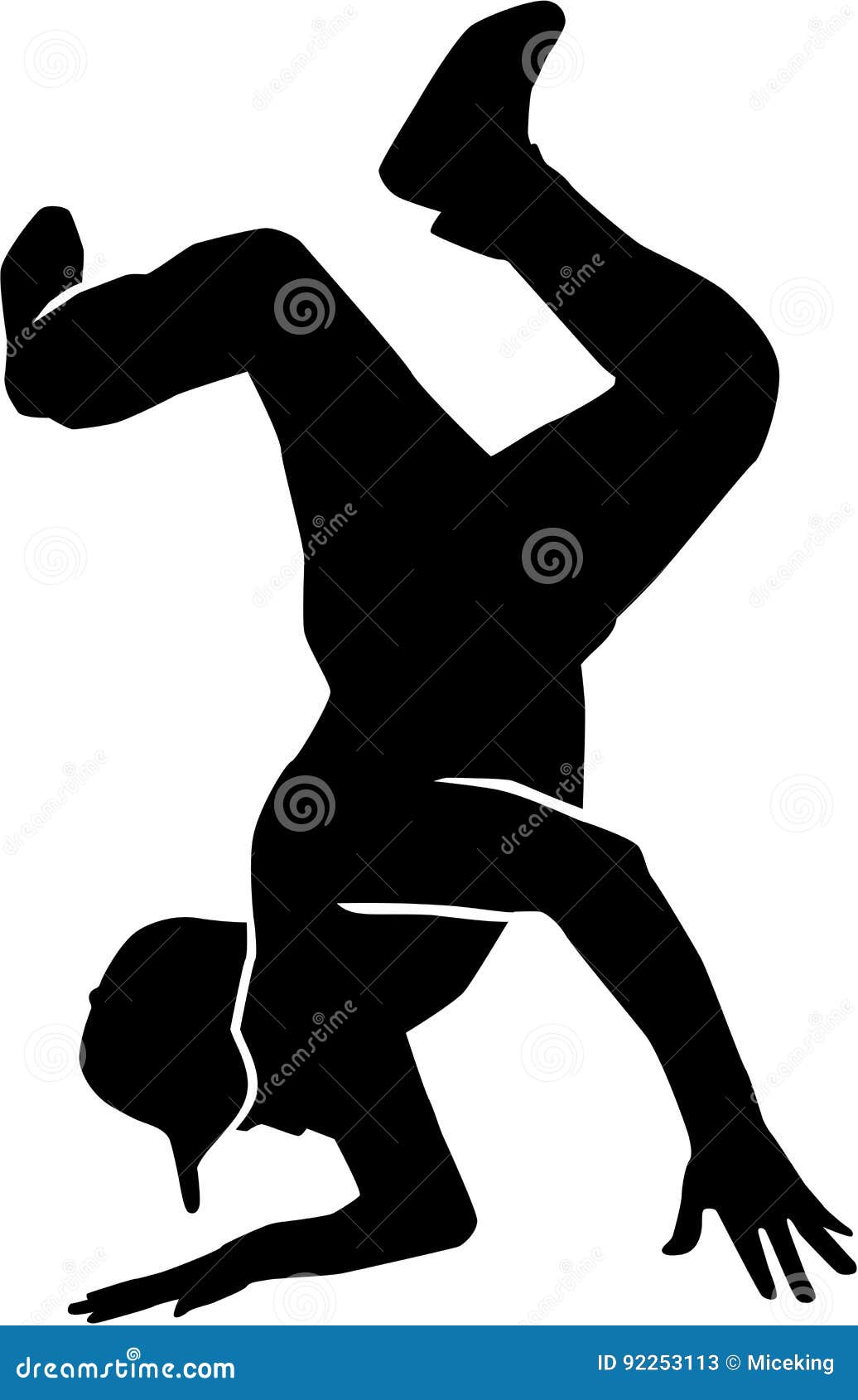 Breakdance Pictogram Cartoon Vector | CartoonDealer.com #92252989