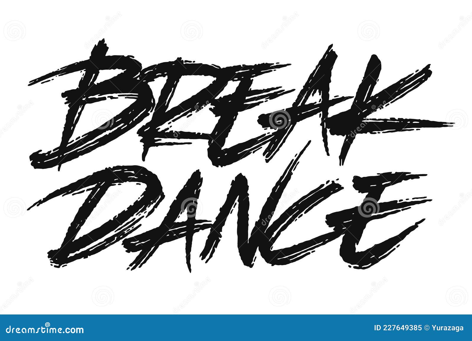Breakdance Vector Lettering Stock Vector - Illustration of text ...