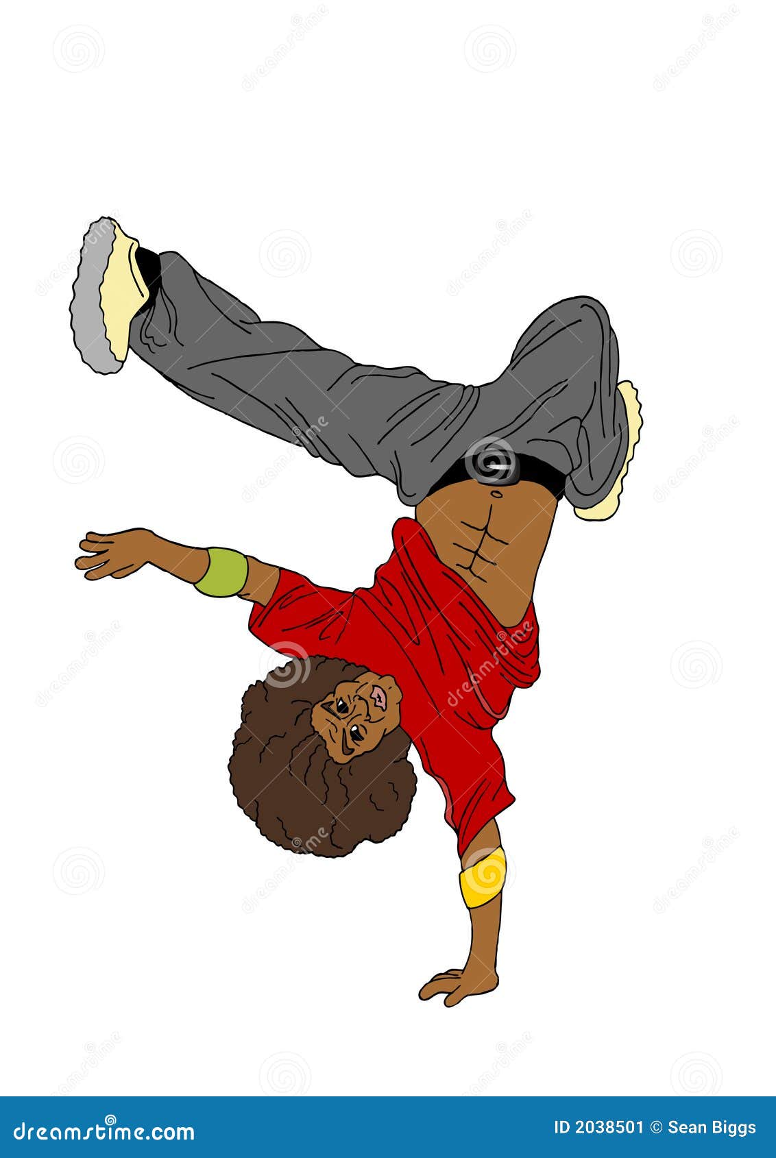 Breakdancer vektor abbildung. Illustration von jugendlich - 2038501