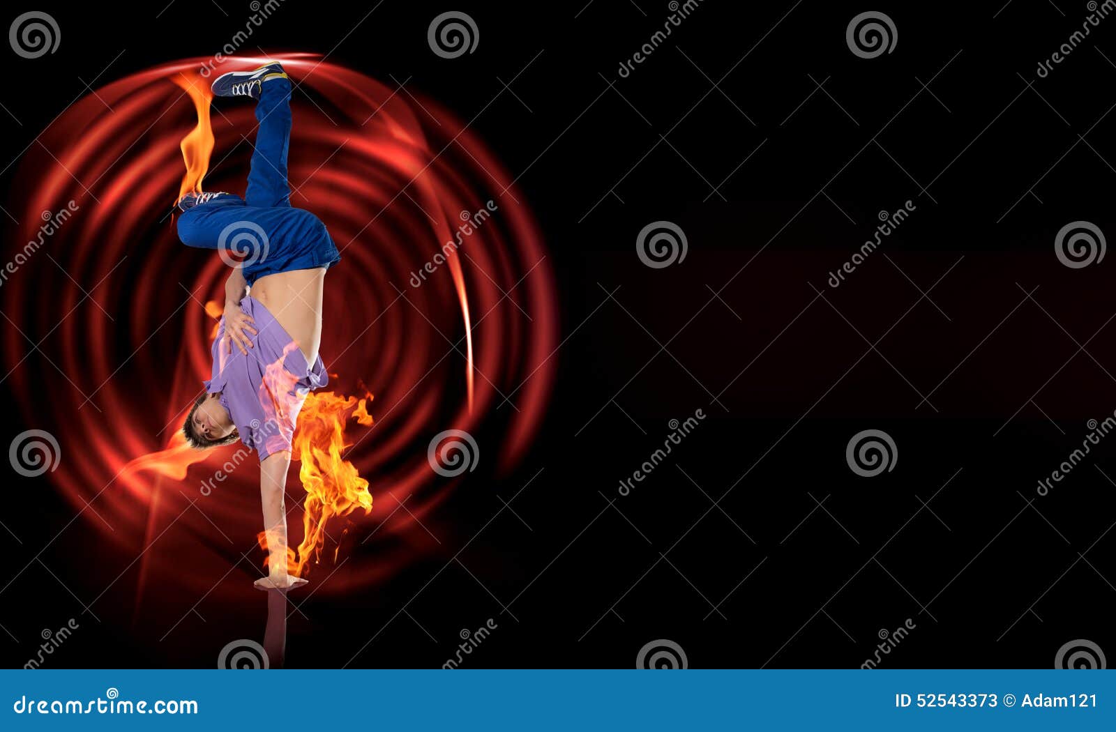 Breakdancer Standing on Hand Stock Image - Image of movement, dancer ...