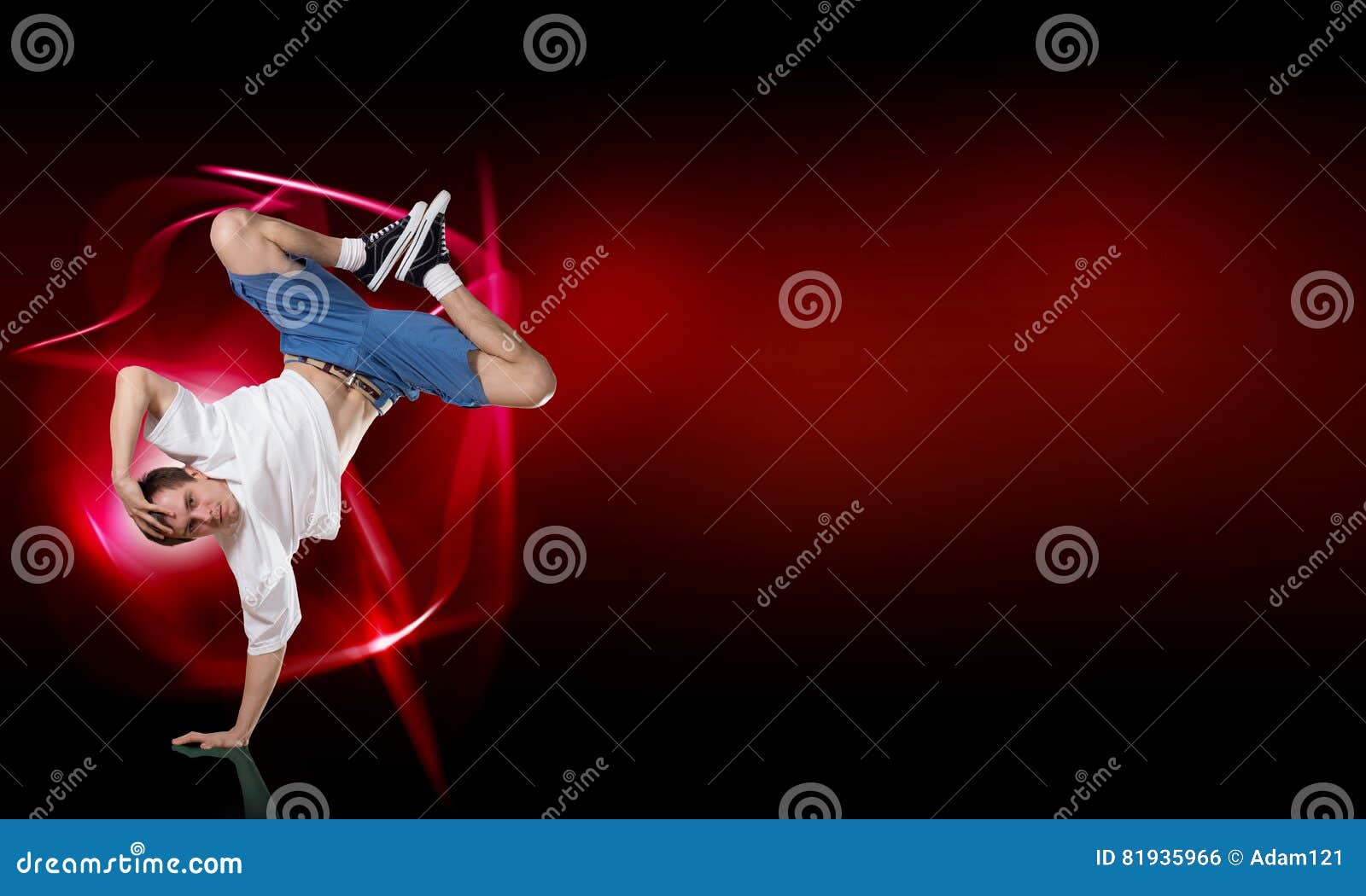 Breakdancer Standing on Hand Stock Photo - Image of movement, exercise ...