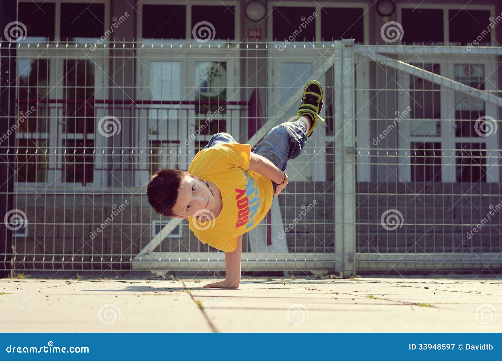 Breakdancer on the street stock image. Image of male - 33948597