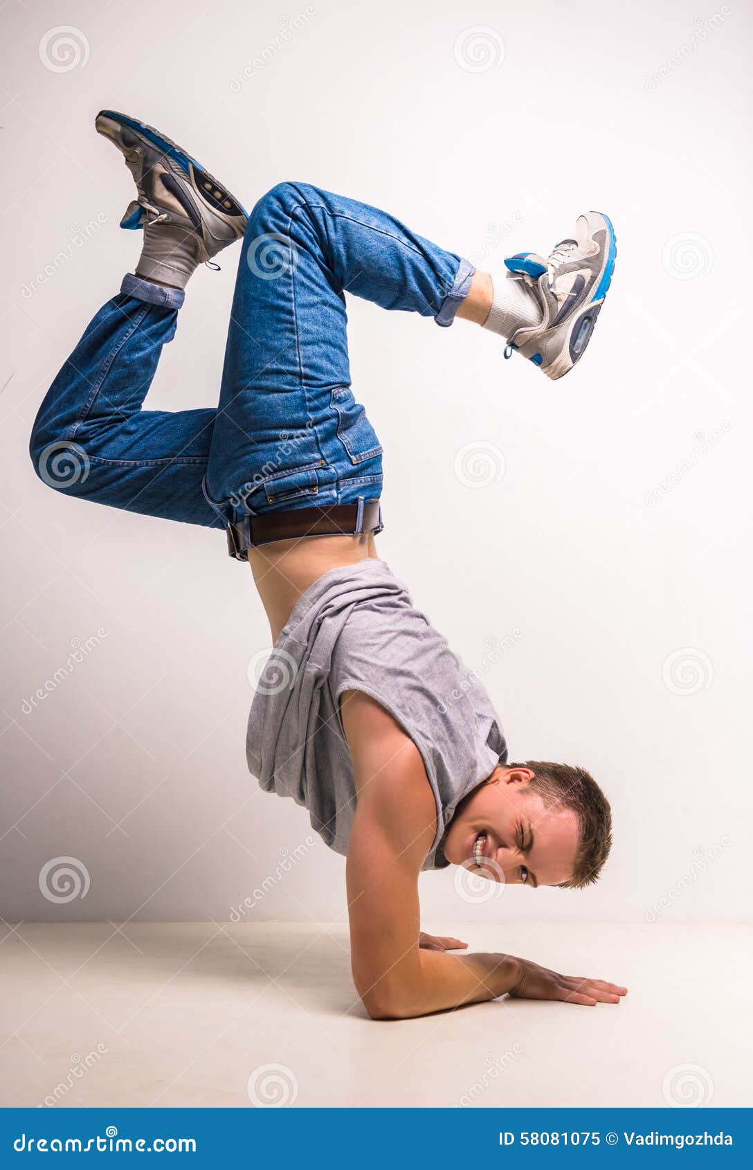 Breakdancer stock image. Image of gymnastic, dancing - 58081075