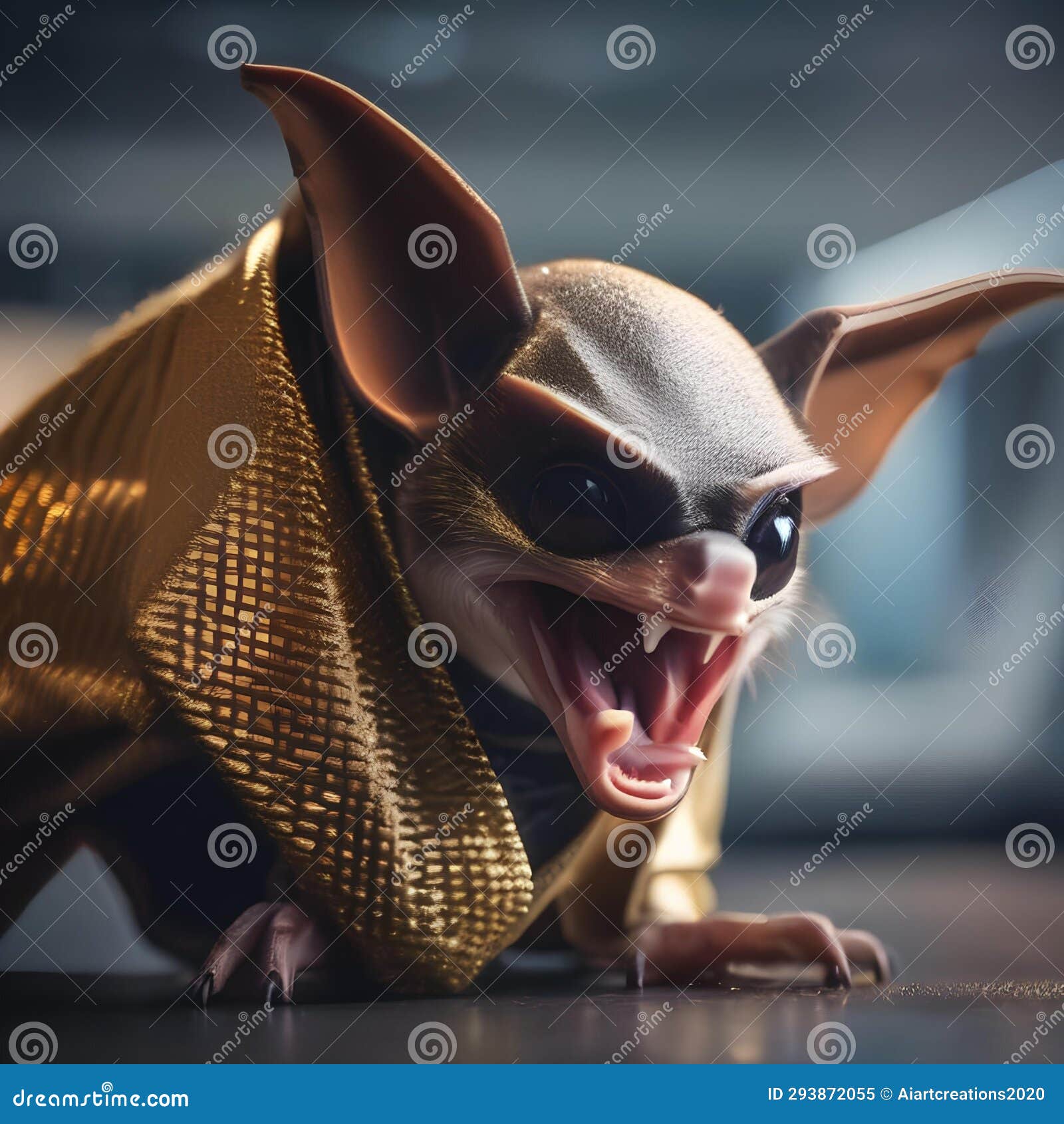 A Breakdancing Bat in Breakdance Attire, Spinning on Its Head with ...