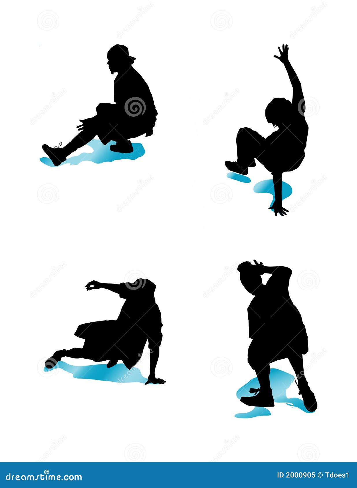 Breakdancing group 2 stock vector. Illustration of youth - 2000905