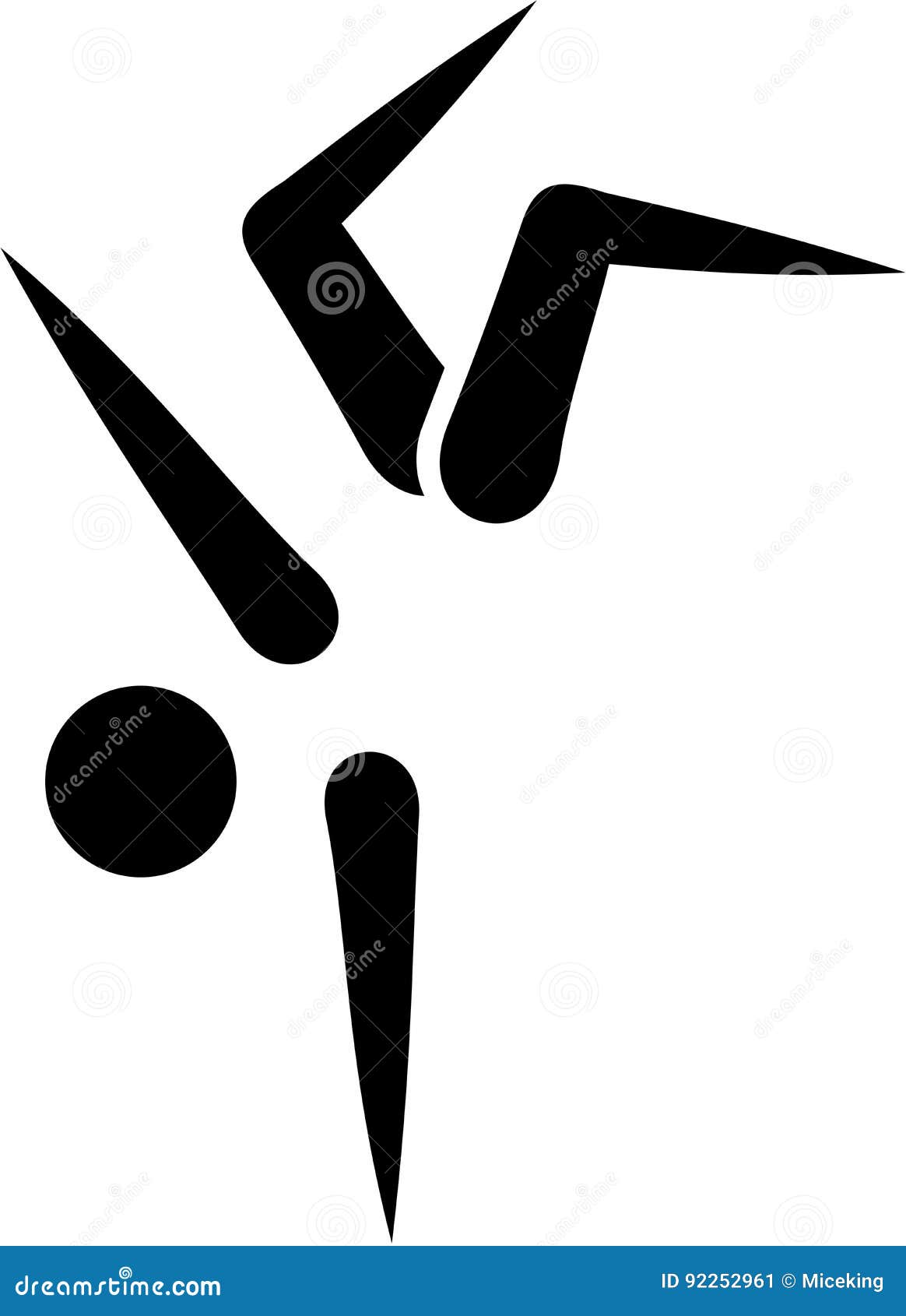 Breakdancing icon stock vector. Illustration of icon - 92252961