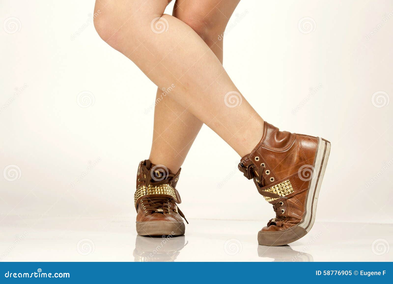 Breakdancing Shoes on White Stock Image - Image of healthy, female ...
