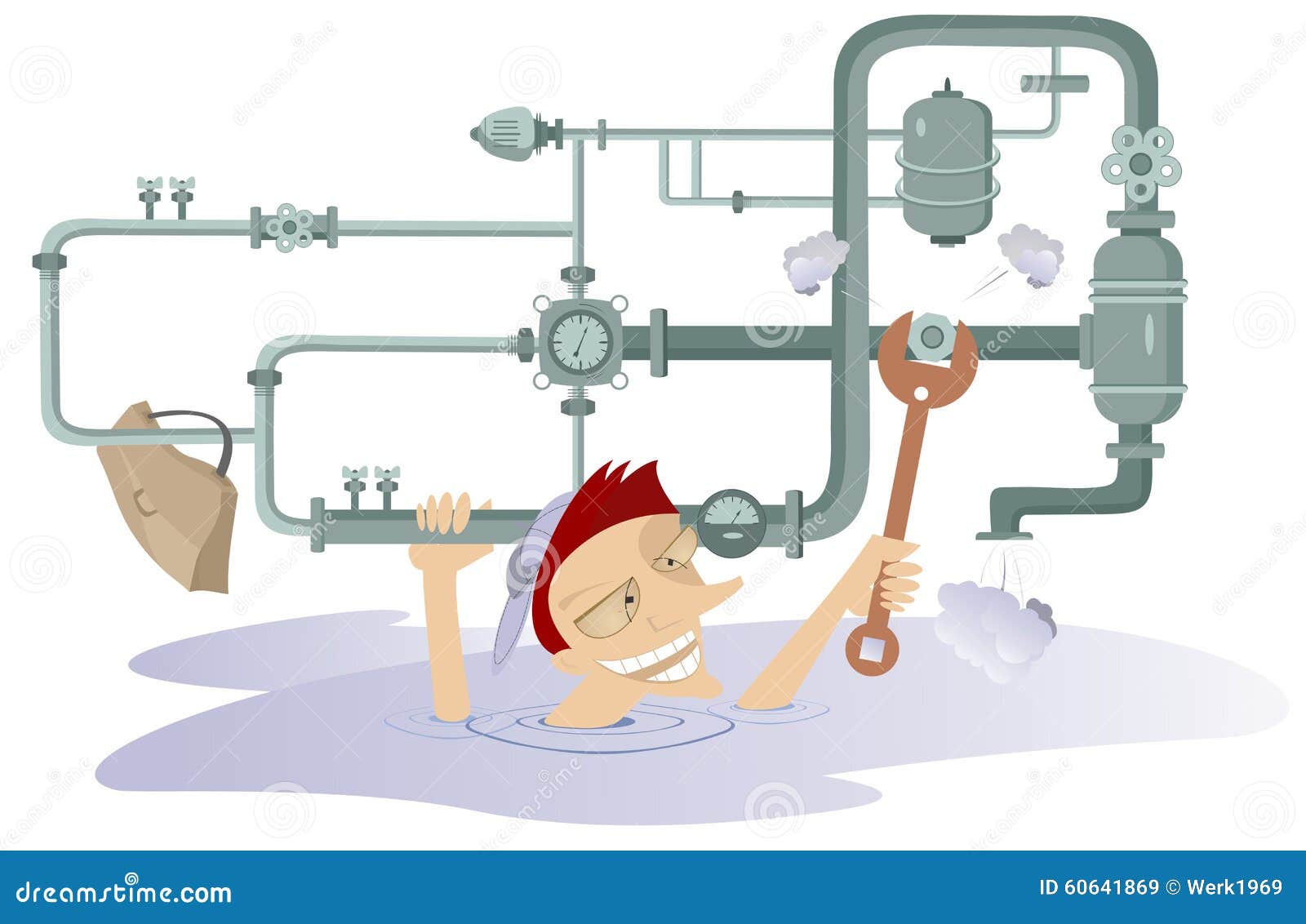 Breakdown stock vector. Illustration of apparatus, cartoon - 60641869