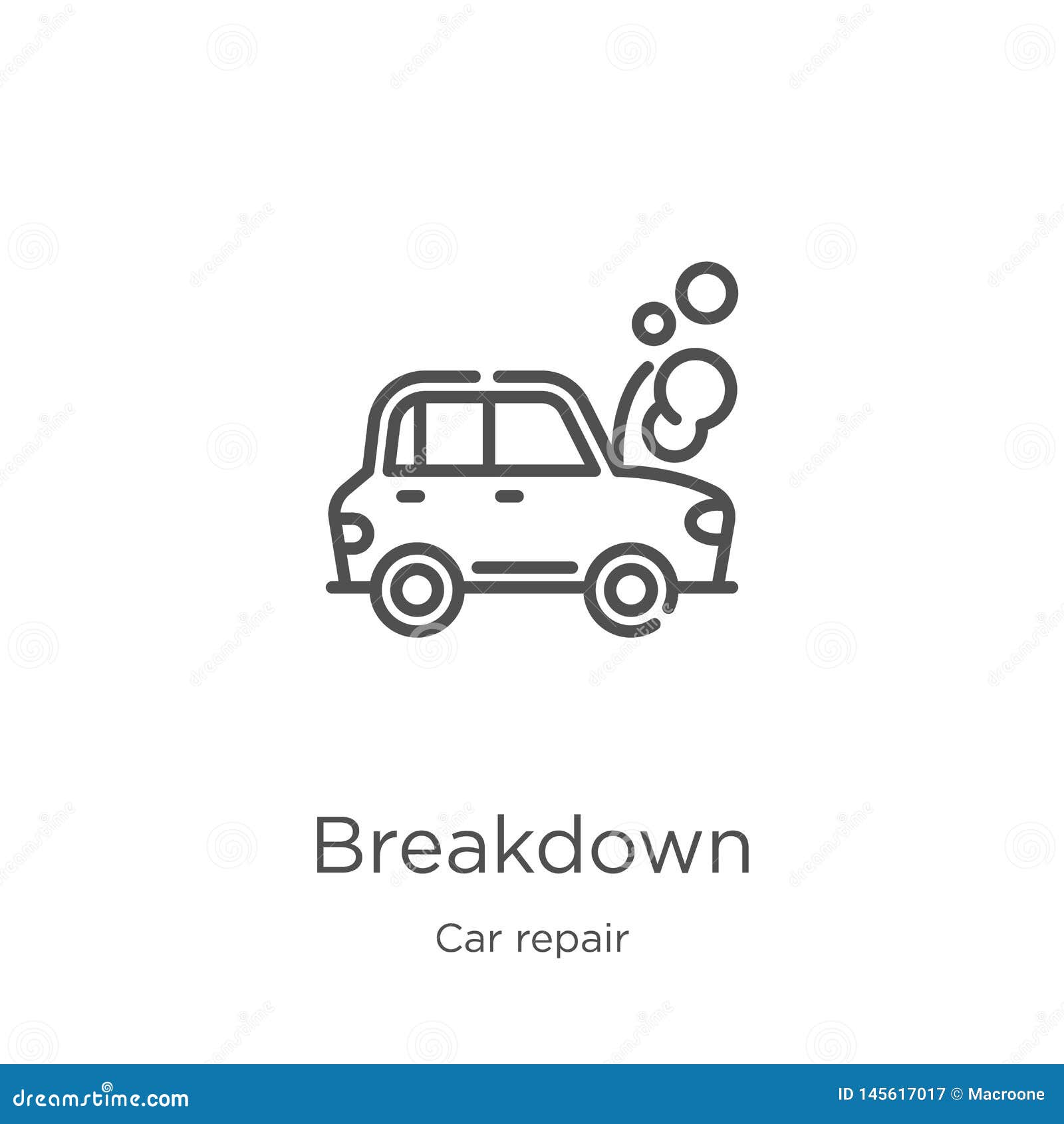 Car Breakdown Icon Cartoon Vector | CartoonDealer.com #338044735