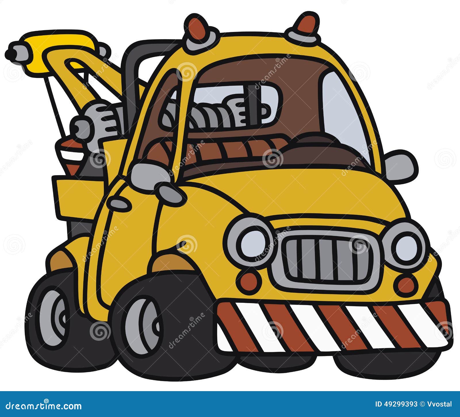 Breakdown Vehicle Cartoon Vector | CartoonDealer.com #52644581