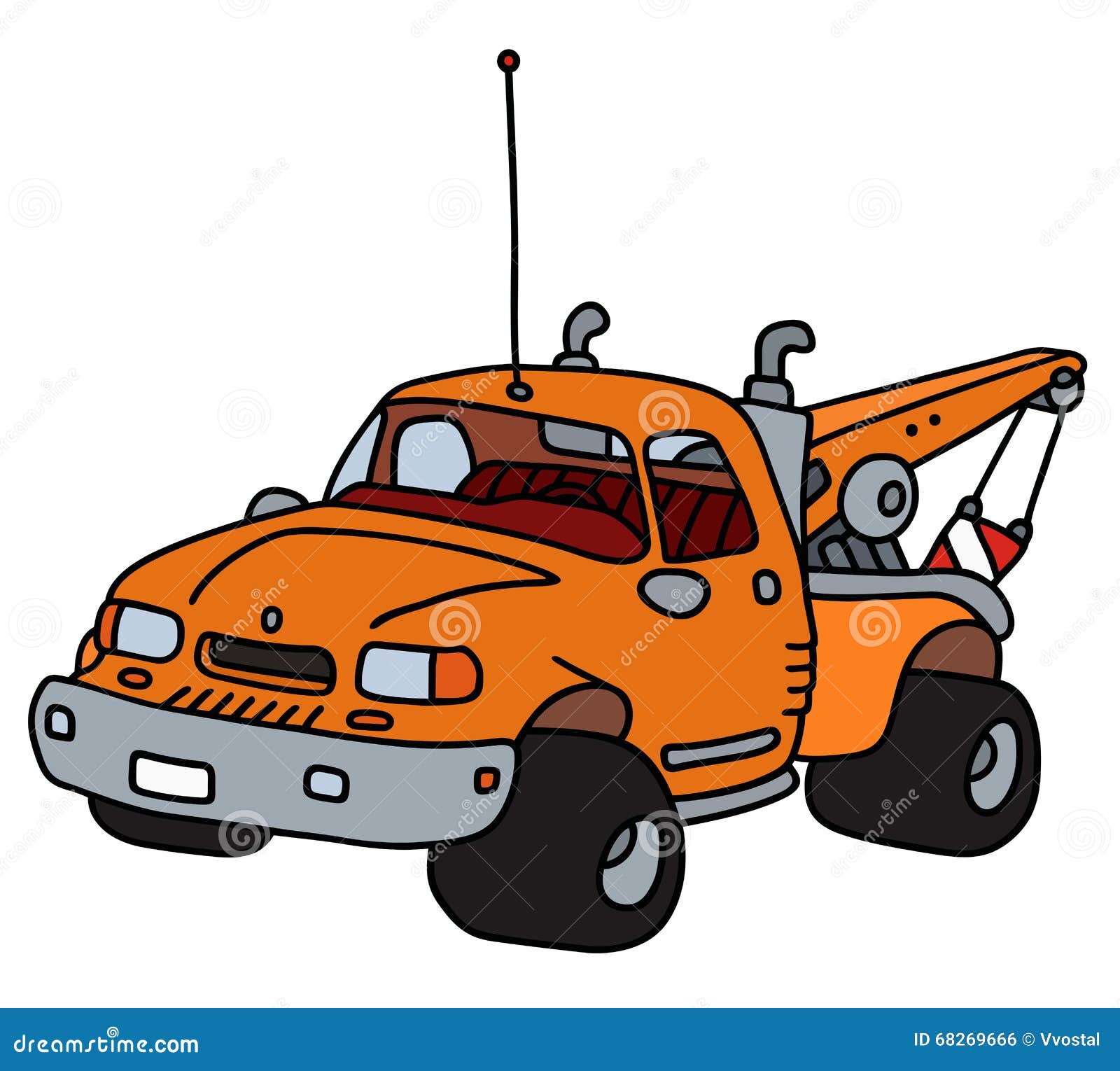 Breakdown Vehicle Cartoon Vector | CartoonDealer.com #52644581