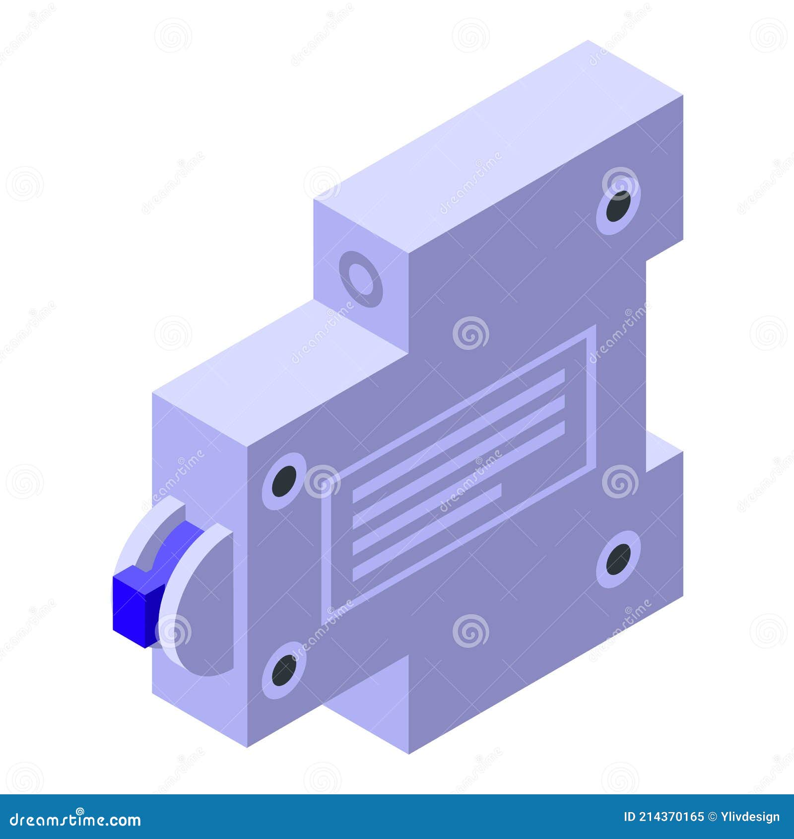 Breaker Box Icon, Isometric Style Stock Vector - Illustration of symbol ...