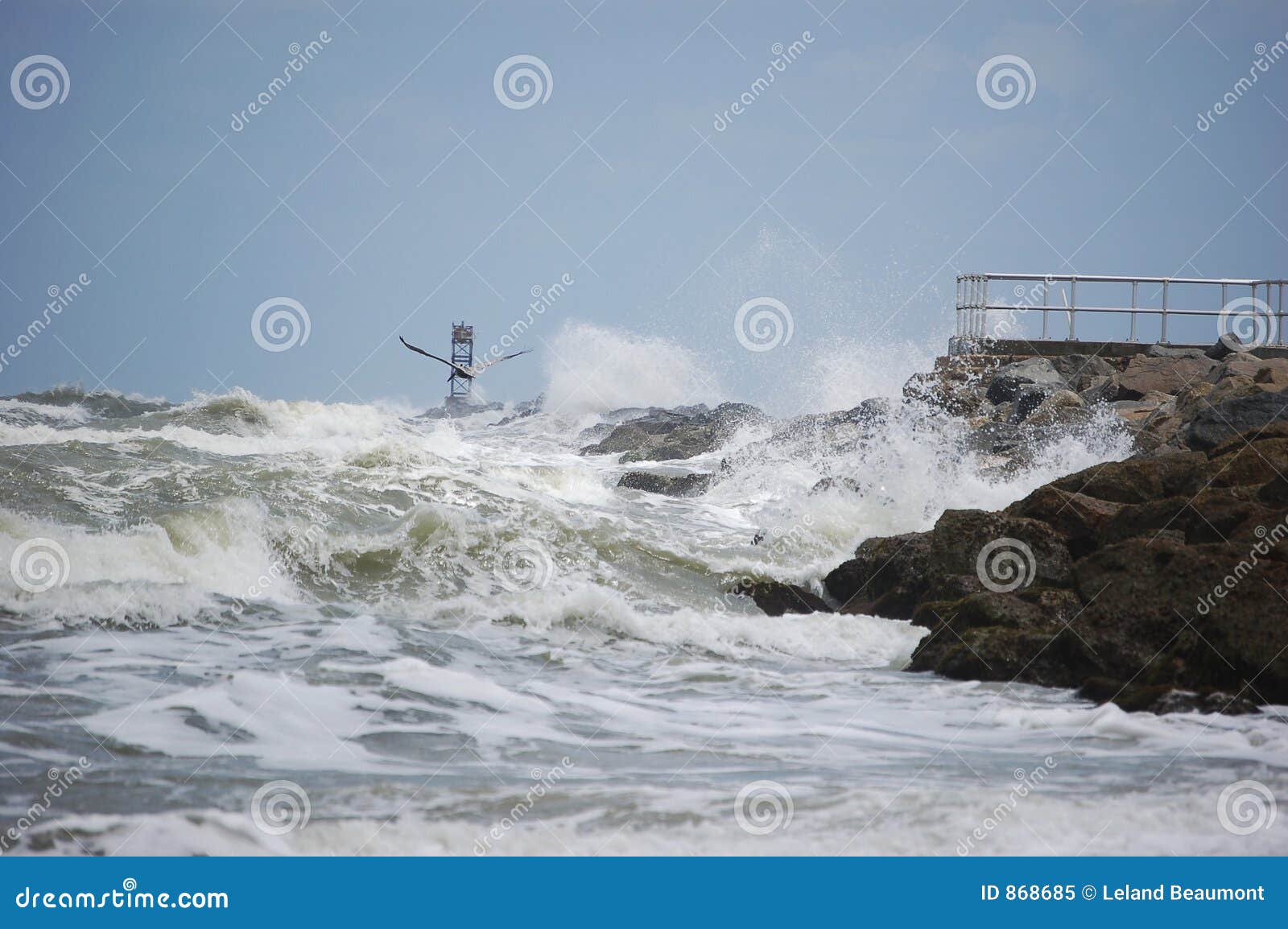 Breakers on the Jetty stock image. Image of jetty, ponce - 868685