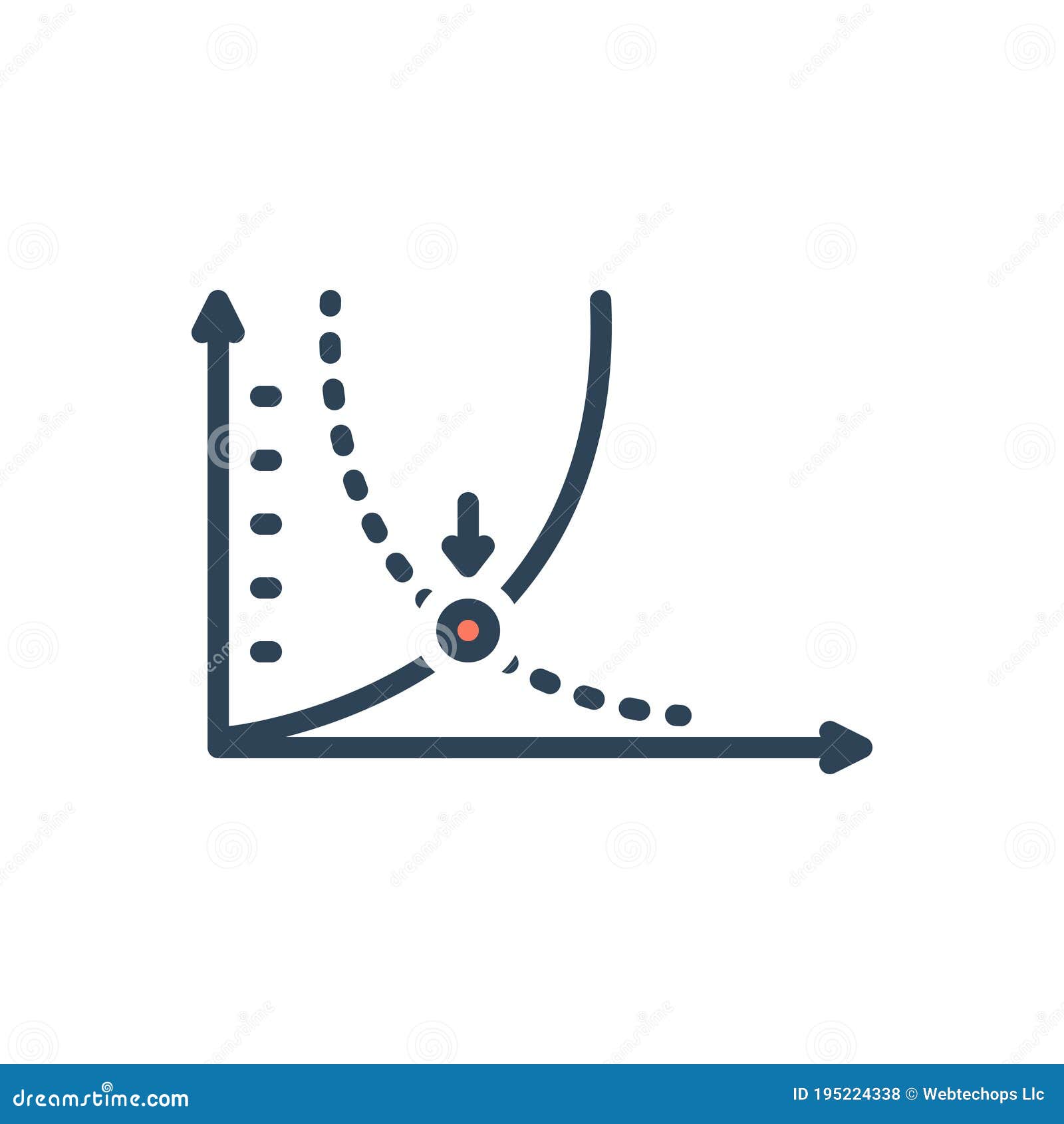 Color Illustration Icon for Breakeven, Break and Even Stock ...