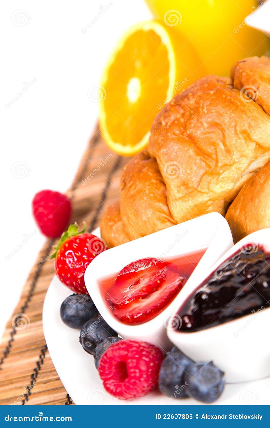 Breakfast stock image. Image of isolated, black, orange - 22607803
