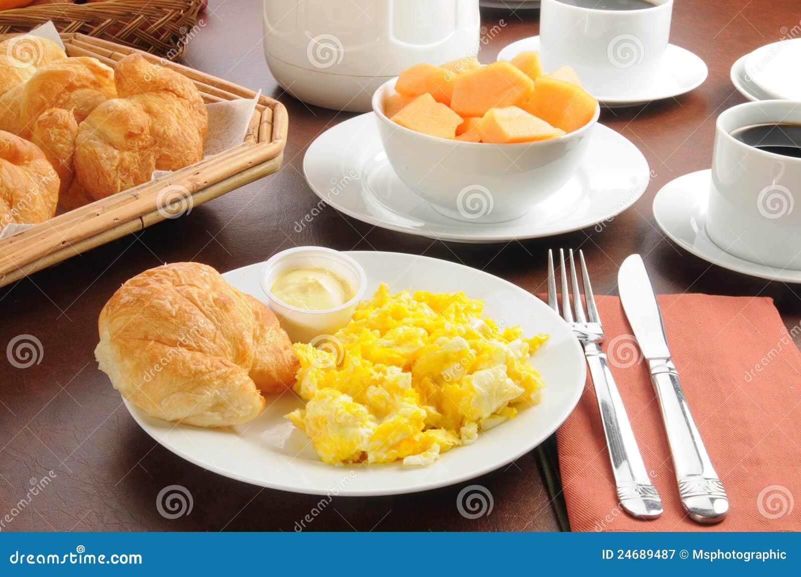 Breakfast stock image. Image of cantaloupe, golden, breakfast - 24689487